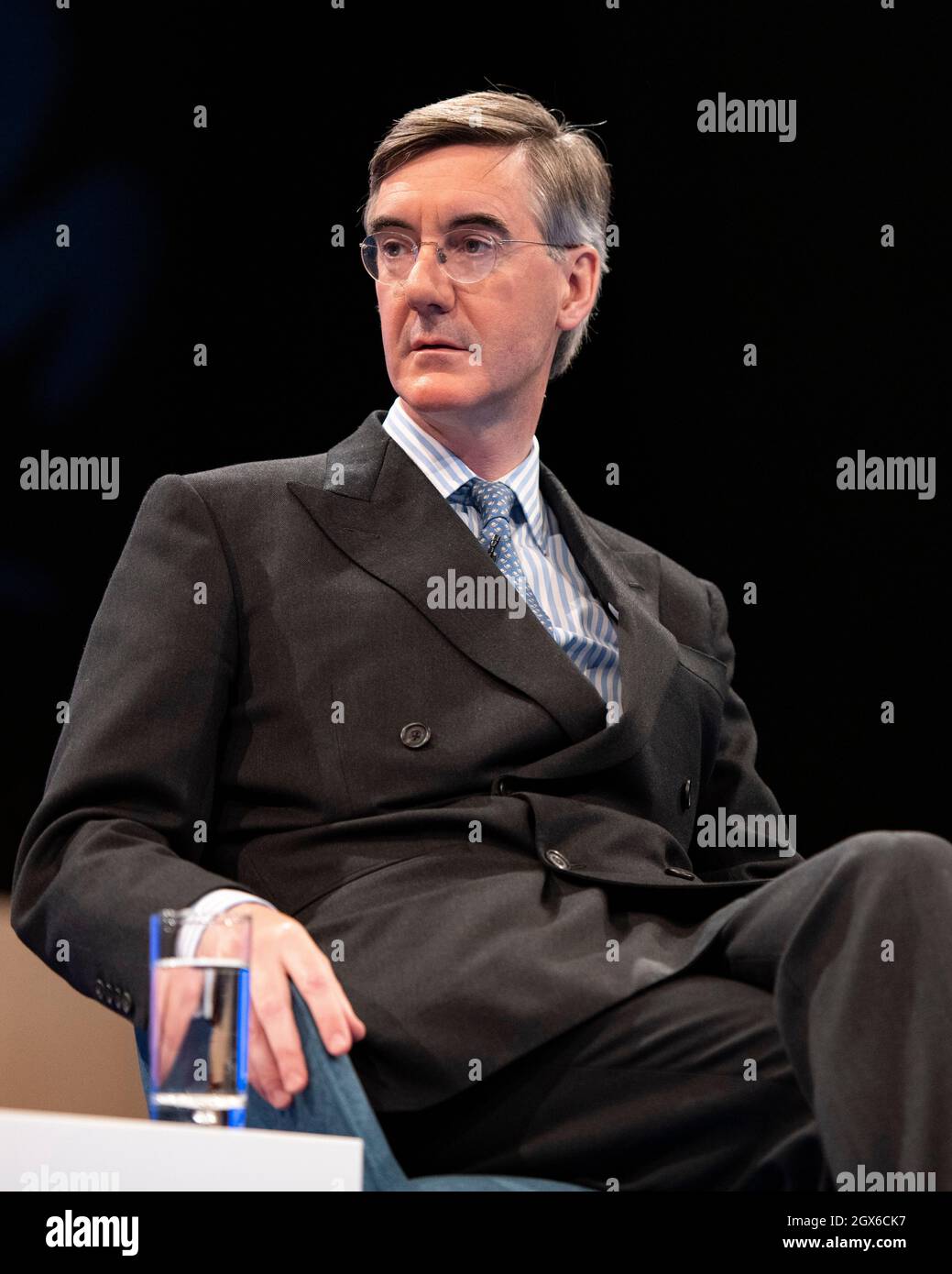 Manchester, England, UK. 4th Oct, 2021. PICTURED: Rt Hon Jacob Rees ...
