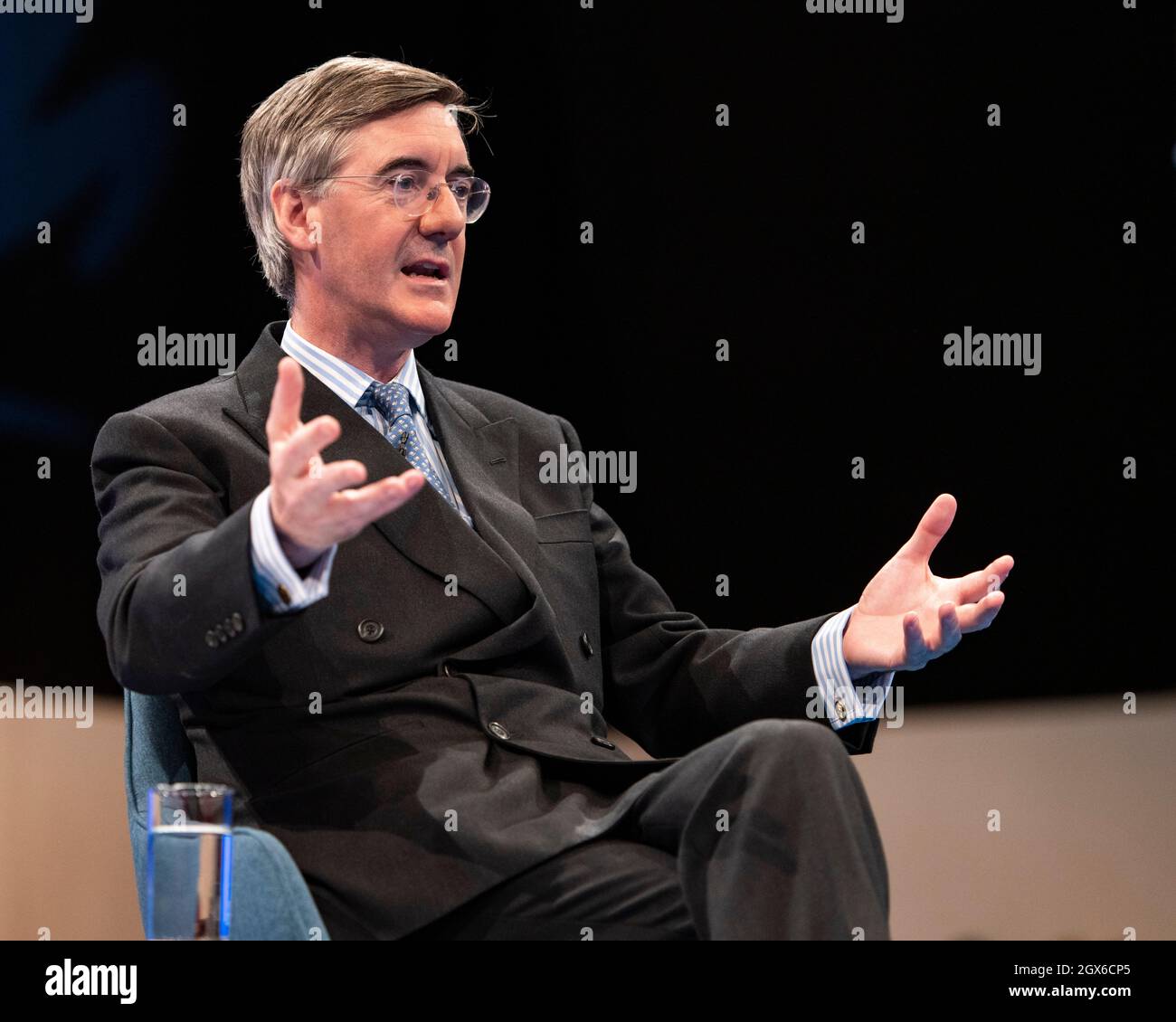 Manchester, England, UK. 4th Oct, 2021. PICTURED: Rt Hon Jacob Rees ...