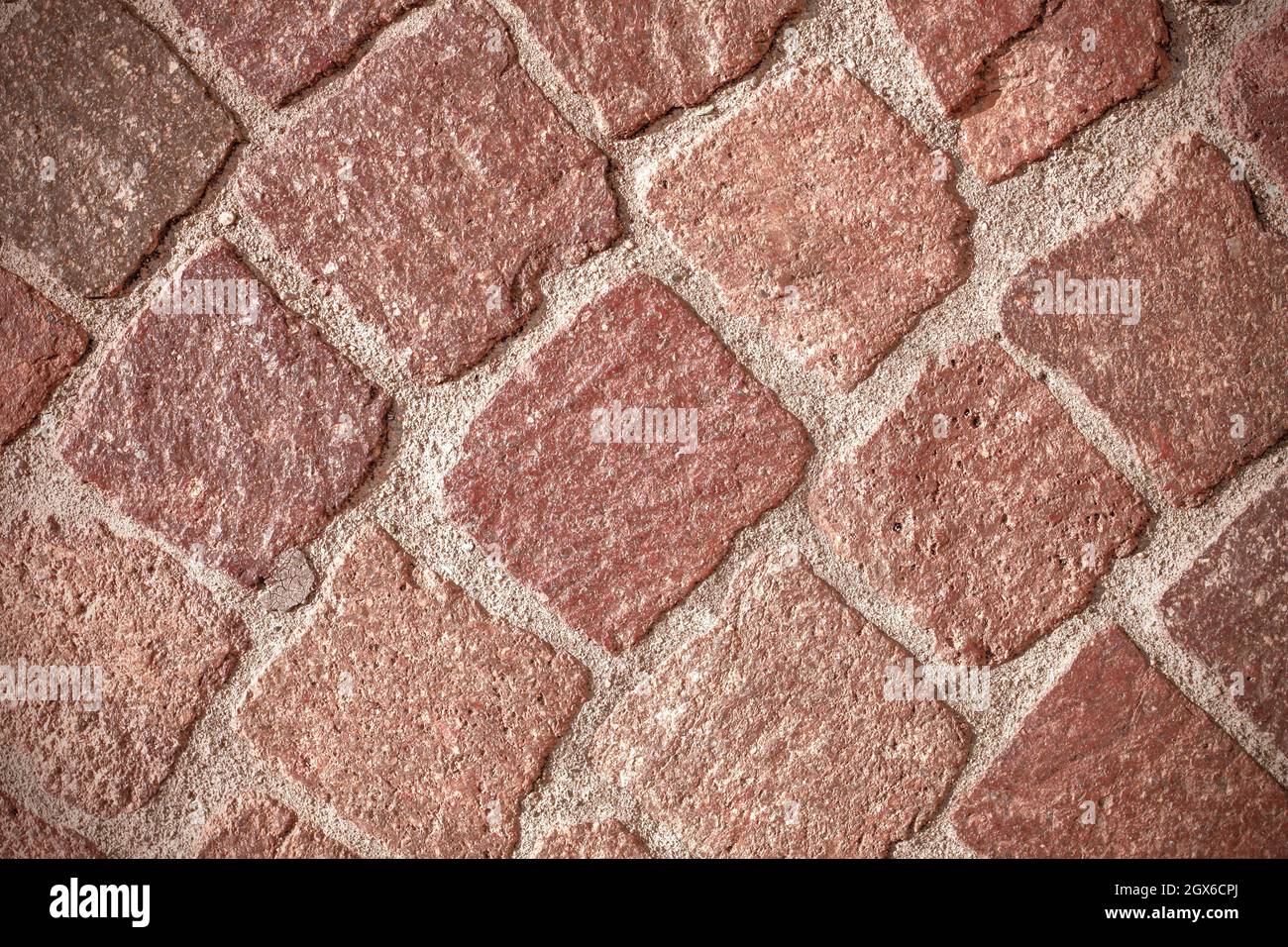 cobblestone pavement texture background, pebble footpath, Italy Stock ...