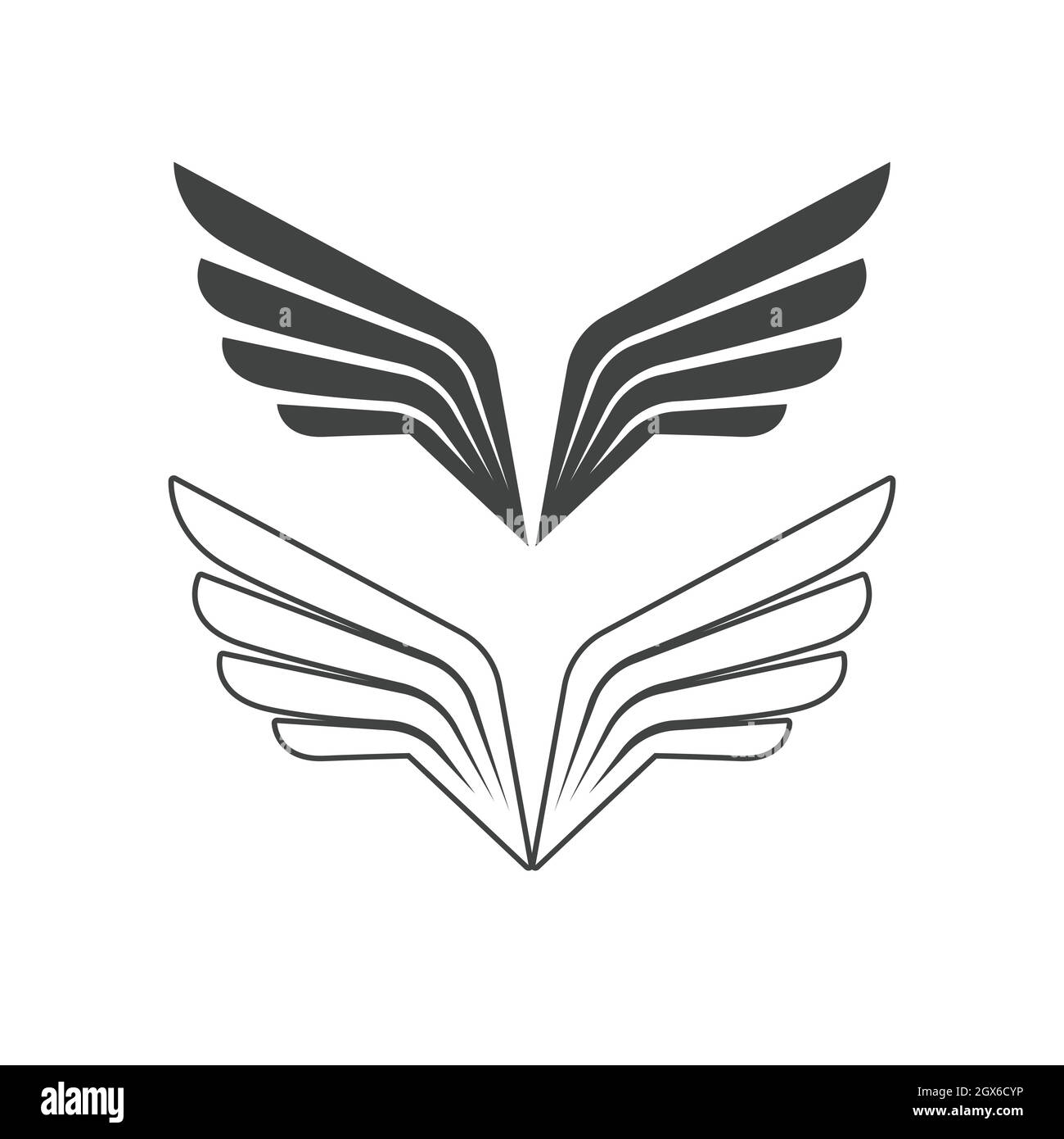 Falcon wing Logo Template vector Stock Vector Image & Art - Alamy