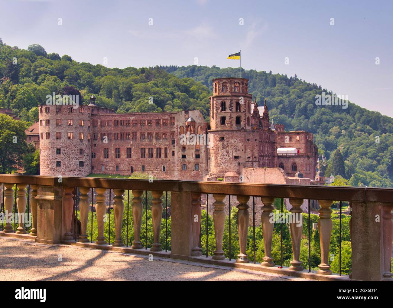 Ancient ruin castle of Heidelberg in Germany Stock Photo - Alamy