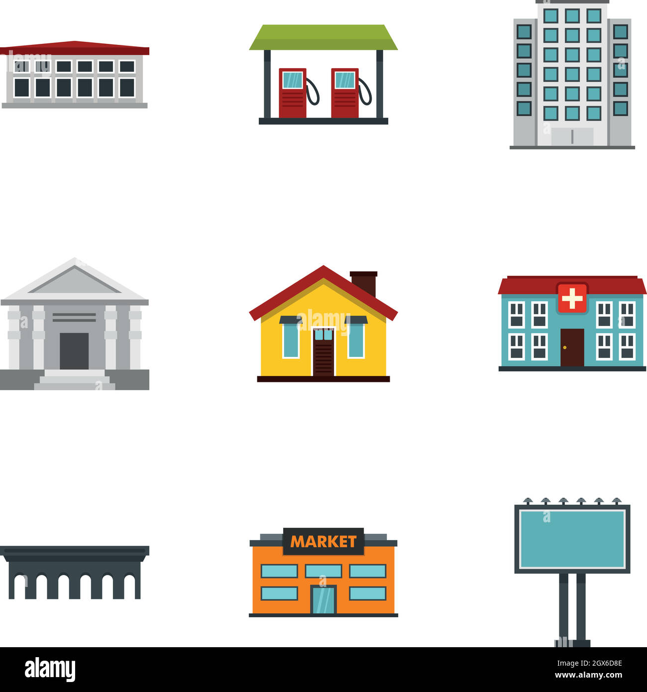 Street city elements town Stock Vector Images - Alamy
