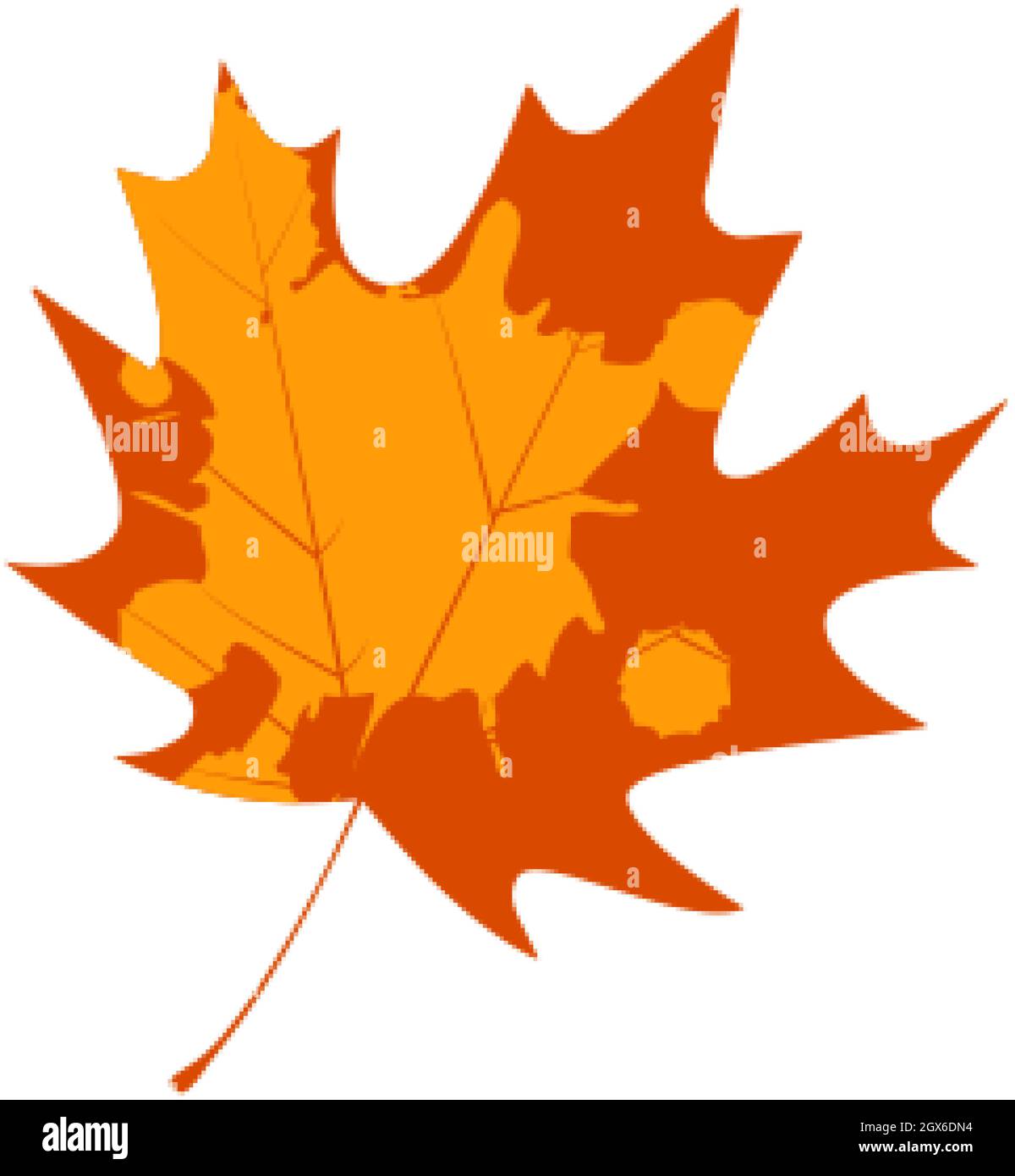 Withered maple leaf. Fallen autumn maple leaf icon Stock Vector Image ...