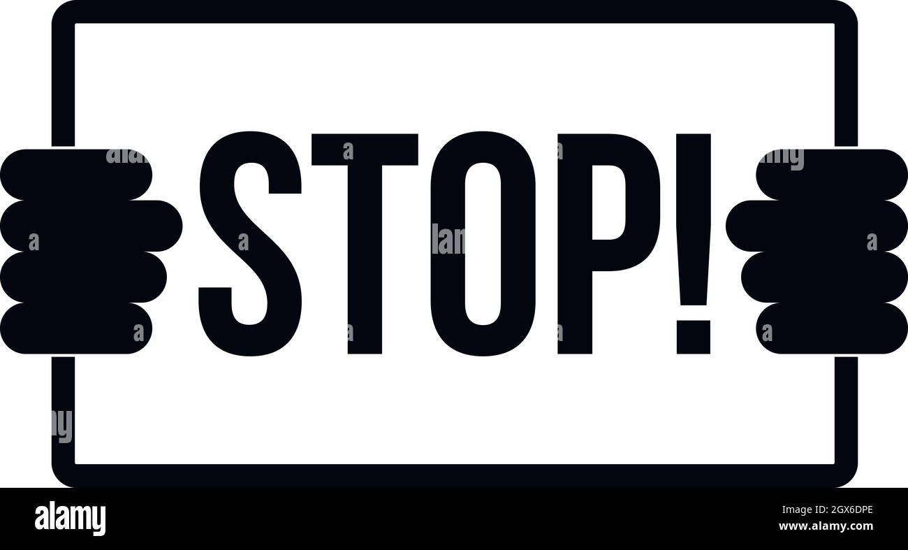 Stop hand signal Stock Vector Images - Alamy