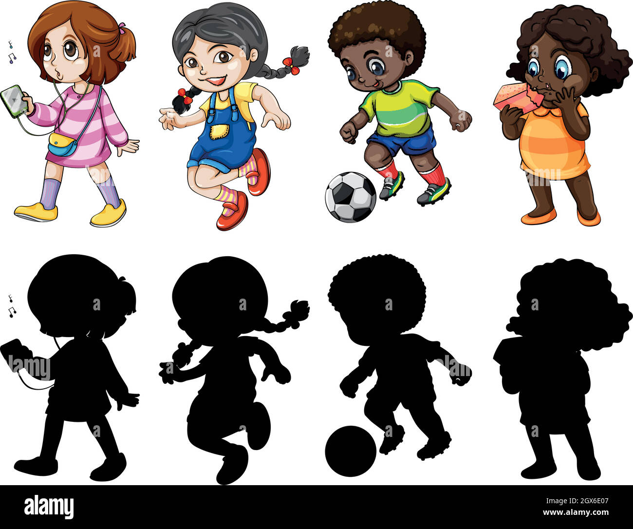 Set of children character Stock Vector Image & Art - Alamy