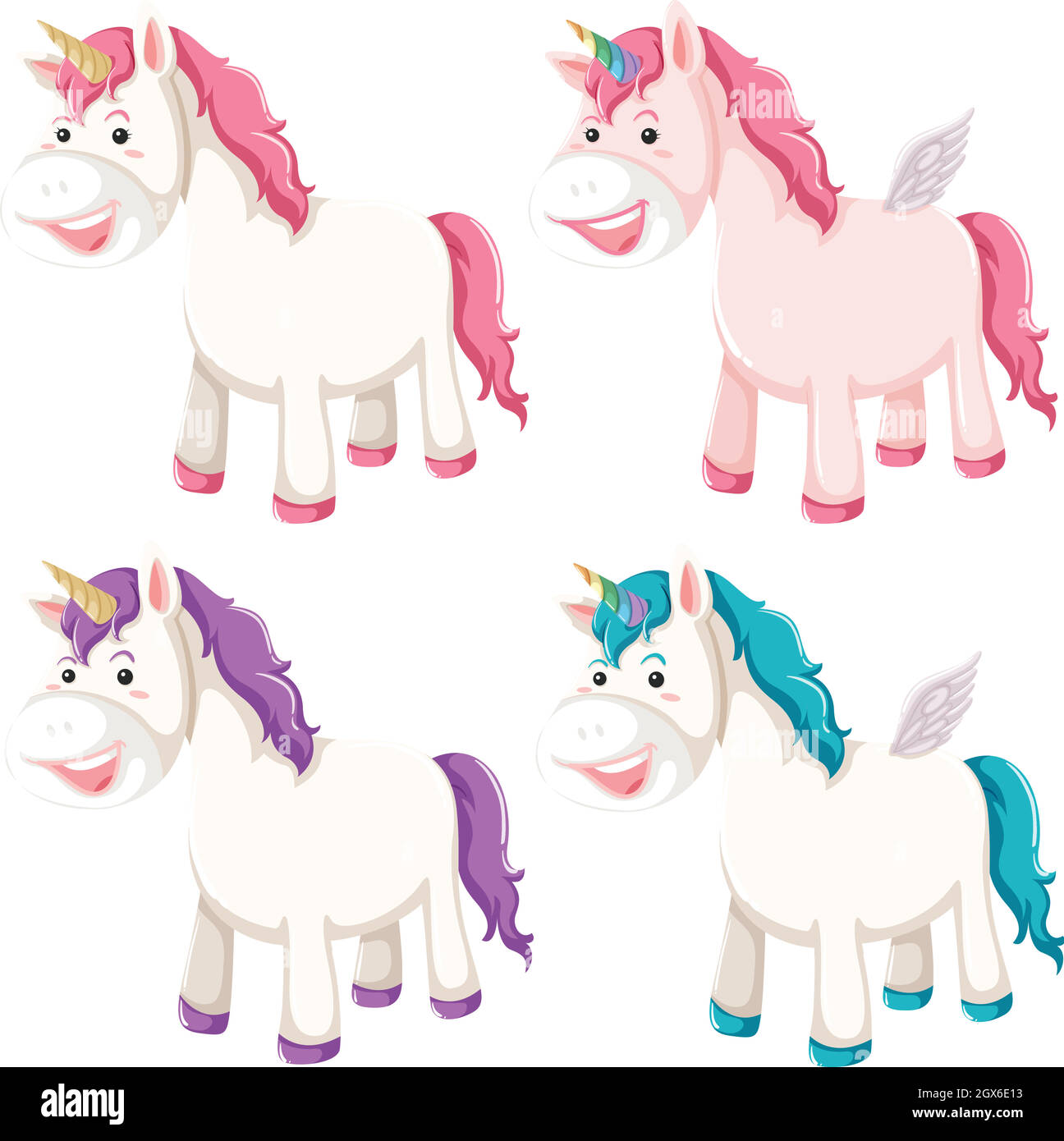 Unicorn set hi-res stock photography and images - Alamy