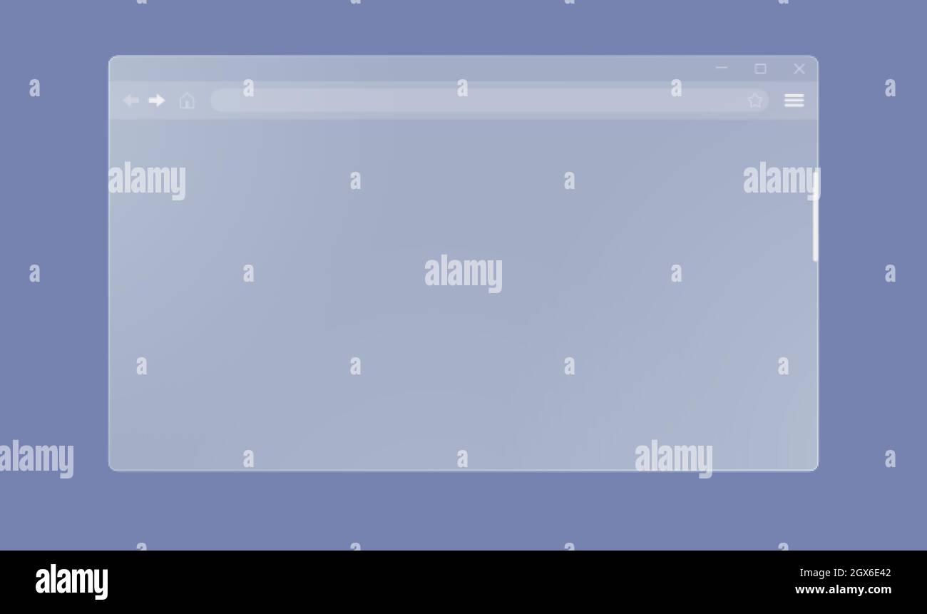 Translucent frosted glass internet browser window background. Ground ...