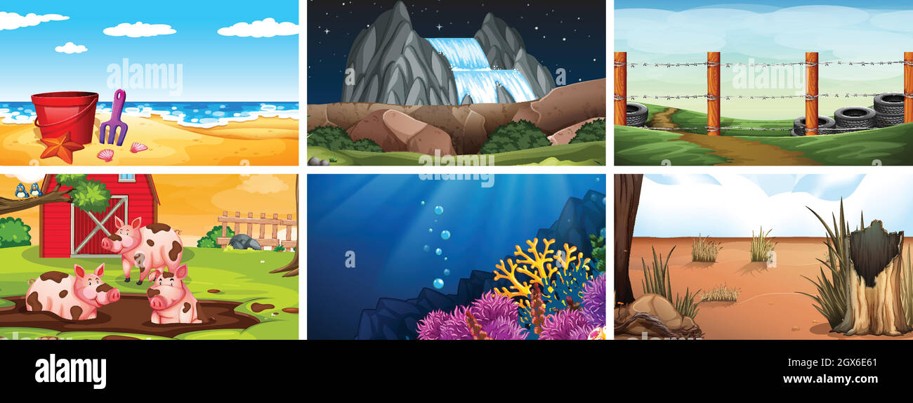 Dark underwater Stock Vector Images - Alamy