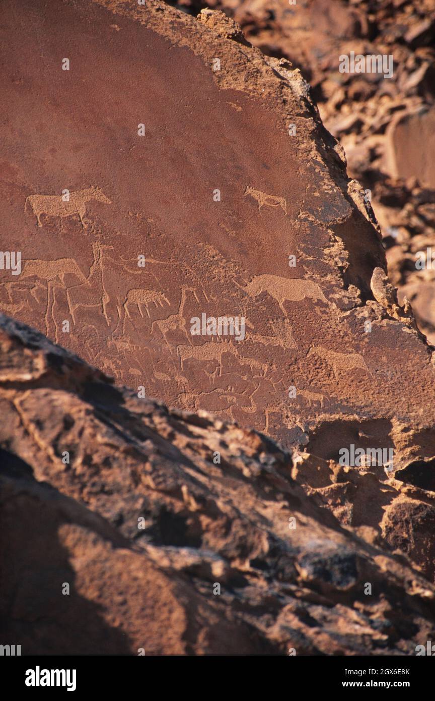 Twyfelfontein is a valley in Namibia, located in Damaraland, It is ...