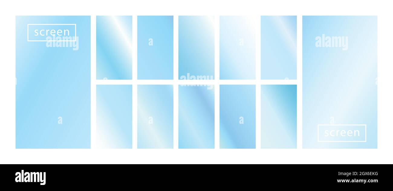 Mobile screen lock display collection of colorful backgrounds in trendy ...