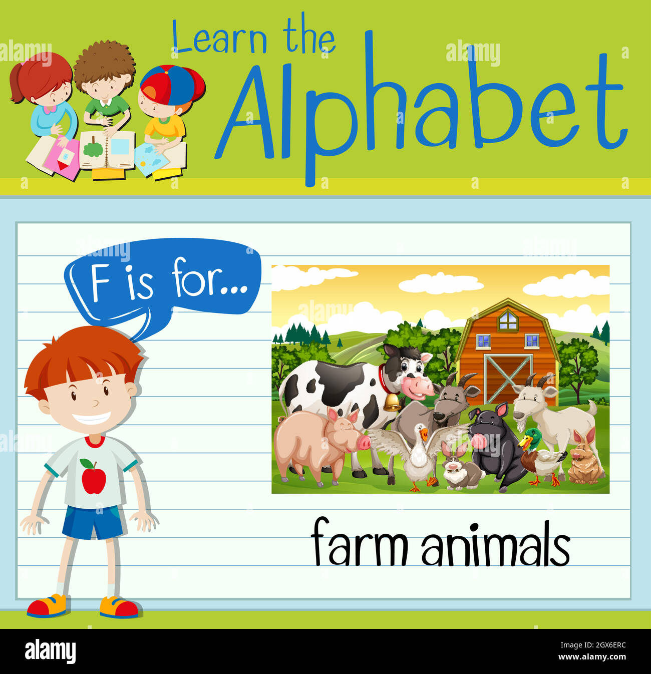 Children school farm animals hi-res stock photography and images - Alamy