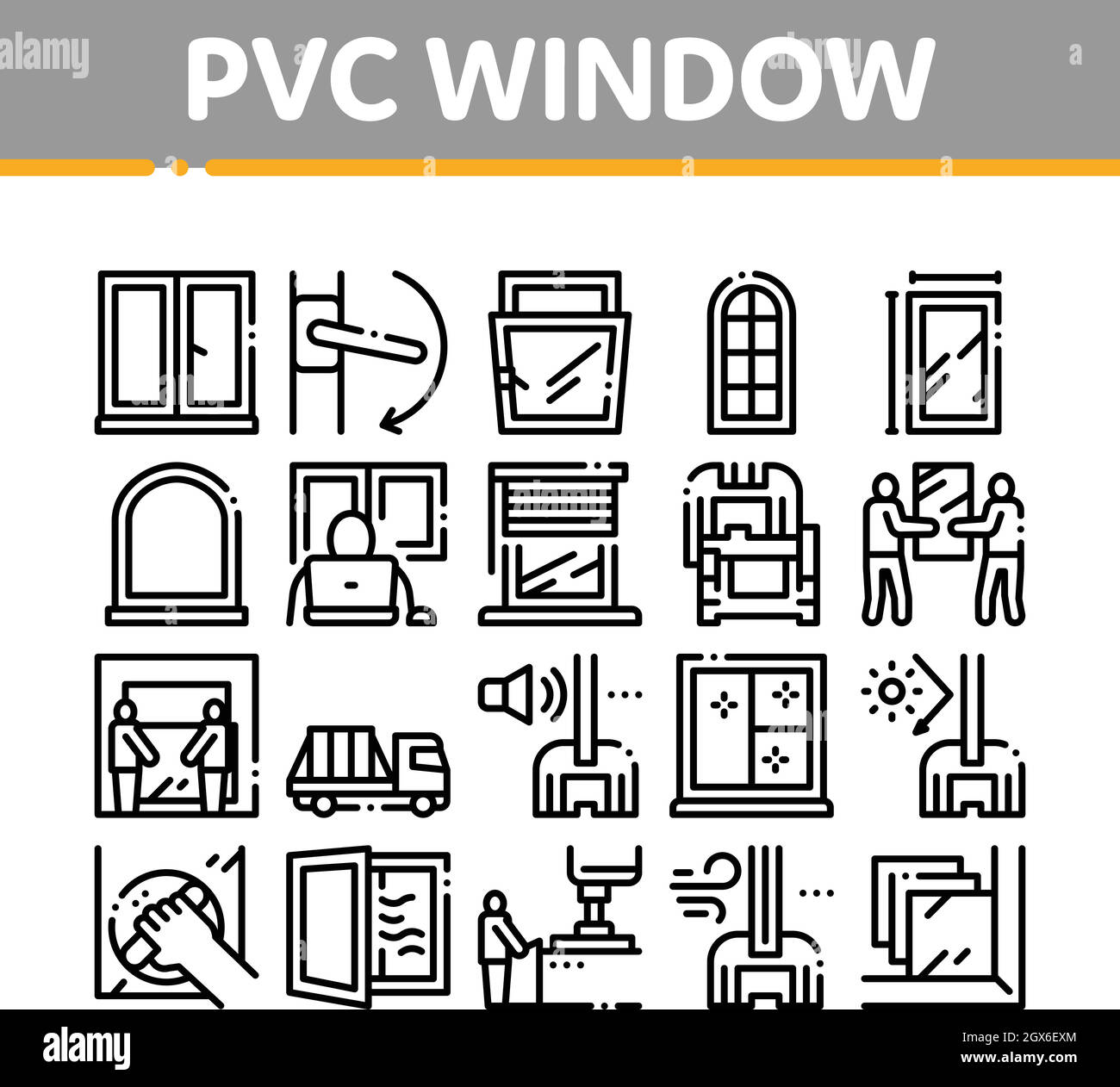 Black window frames hi-res stock photography and images - Alamy