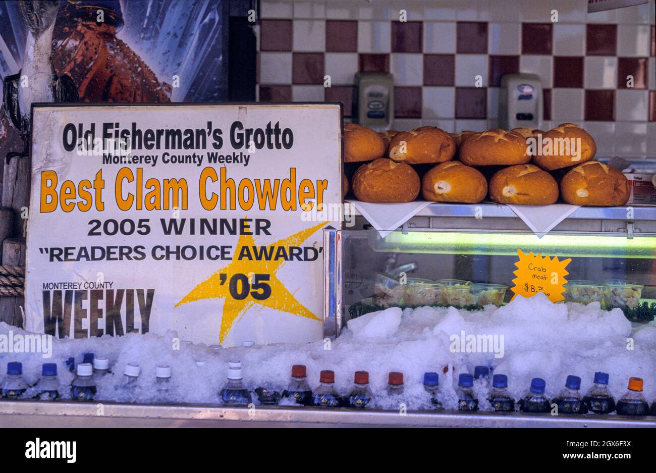 Old Fishermen's Grotto, Best Clam Chowder, Monterey, California, USA ...