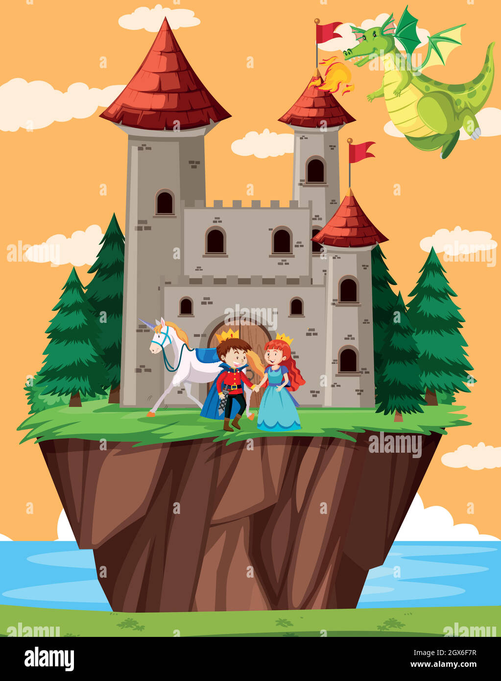 Happy prince and princess Stock Vector Image & Art - Alamy