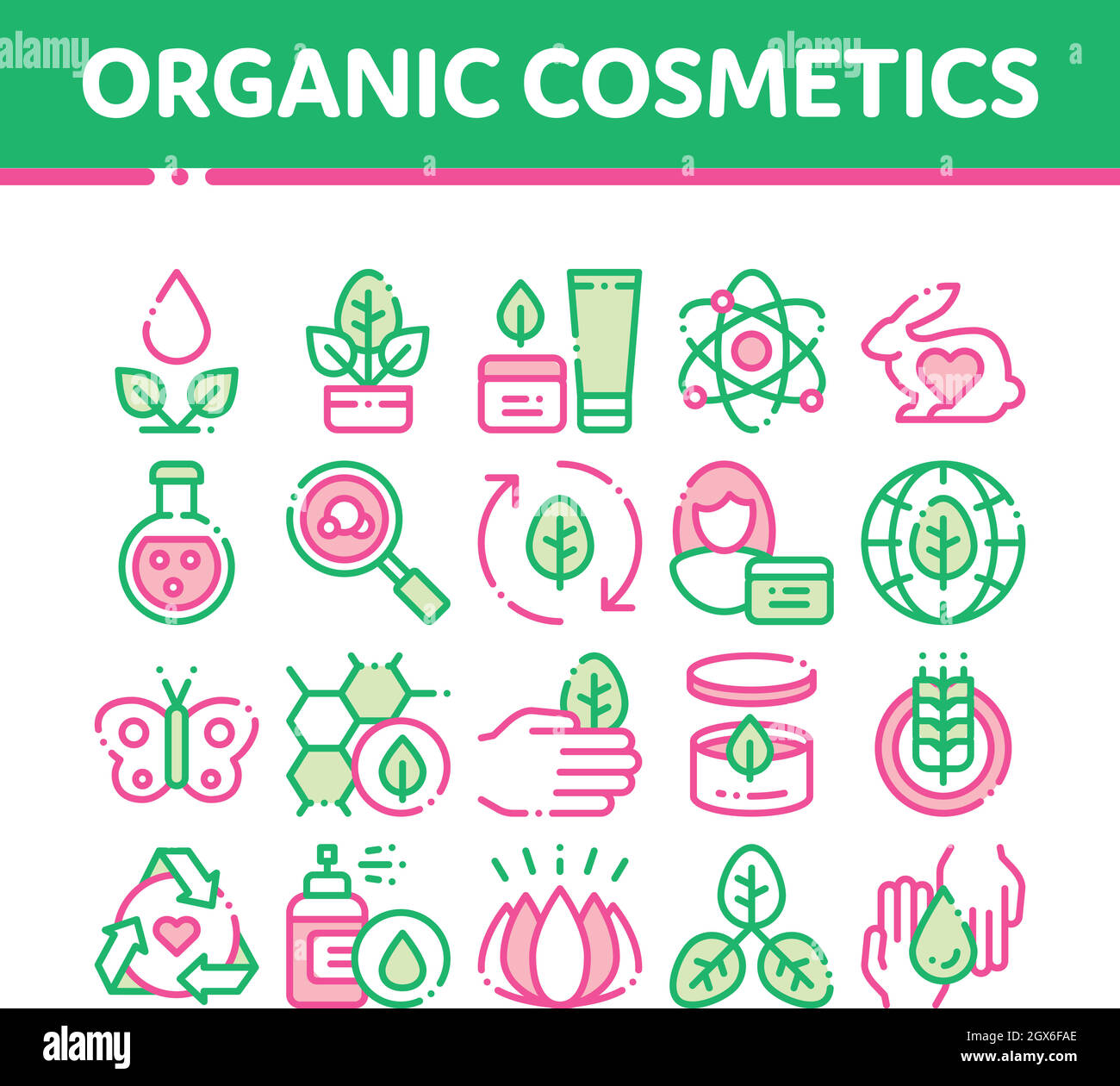 Organic Cosmetics Vector Thin Line Icons Set Stock Vector Image & Art ... Organic Cosmetics Vector Thin Line Icons Set Stock Vector Image & Art ...