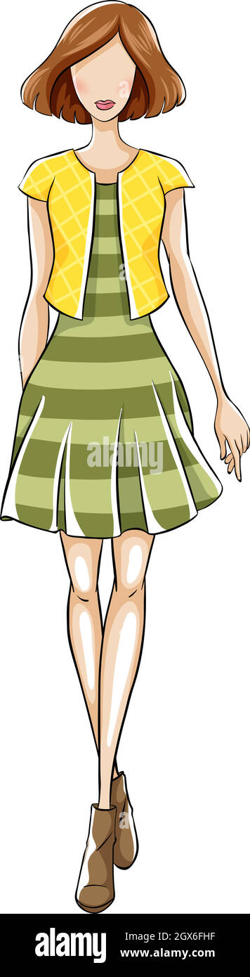 Smart casual dress Stock Vector Images - Alamy