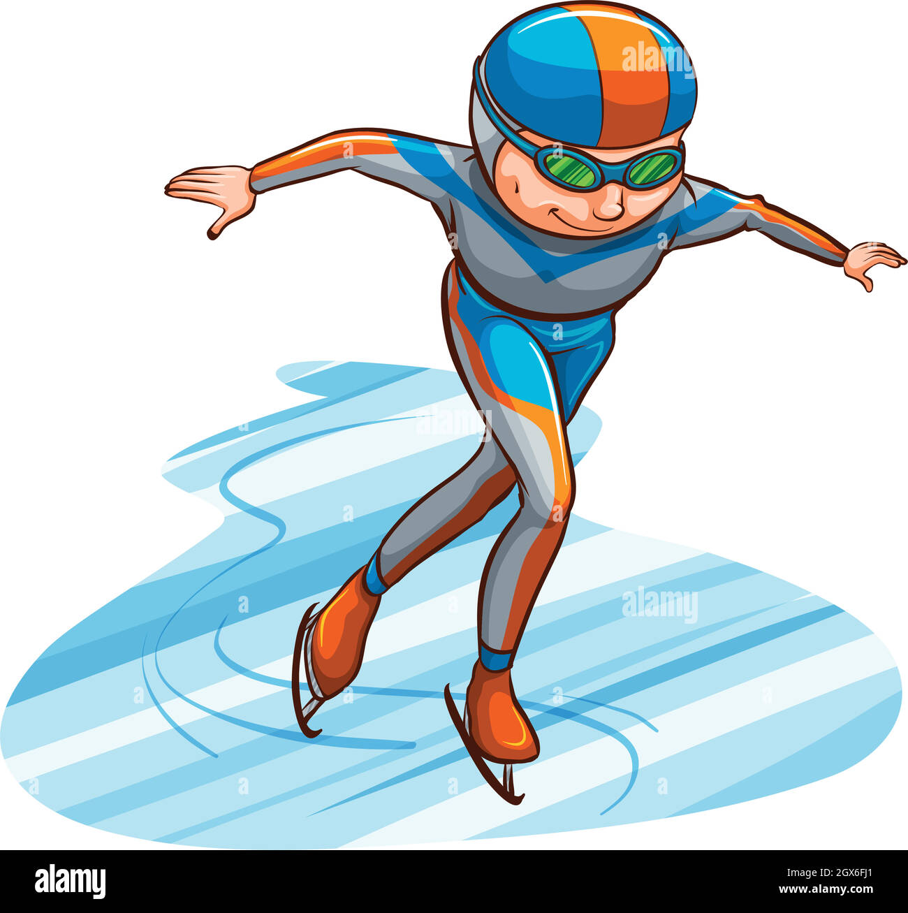 A simple coloured sketch of an athlete Stock Vector Image & Art - Alamy