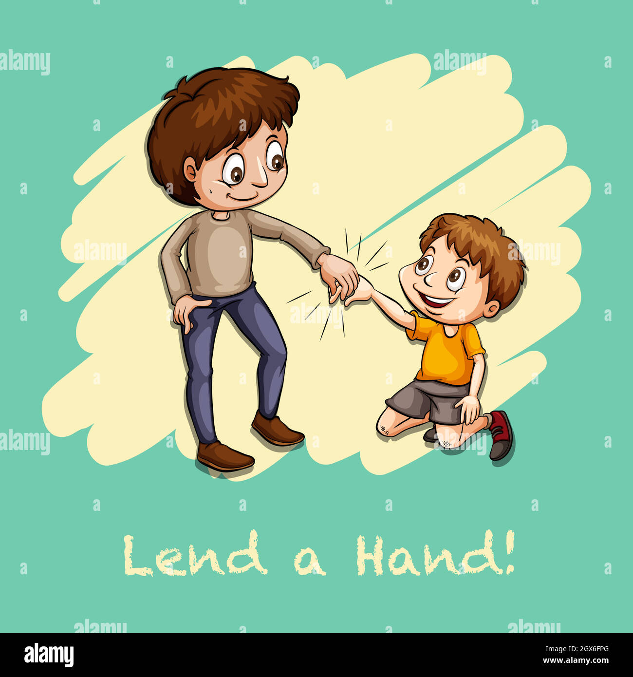 Hand comparison Stock Vector Images - Alamy