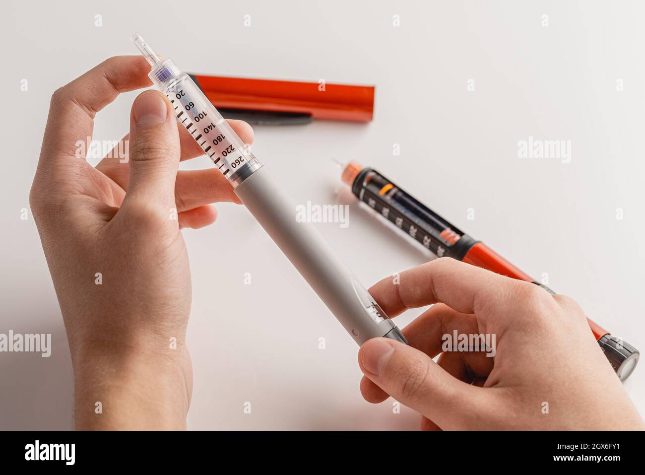 Medicine, diabetes, glycemia, healthcare and people concept - close-ups ...