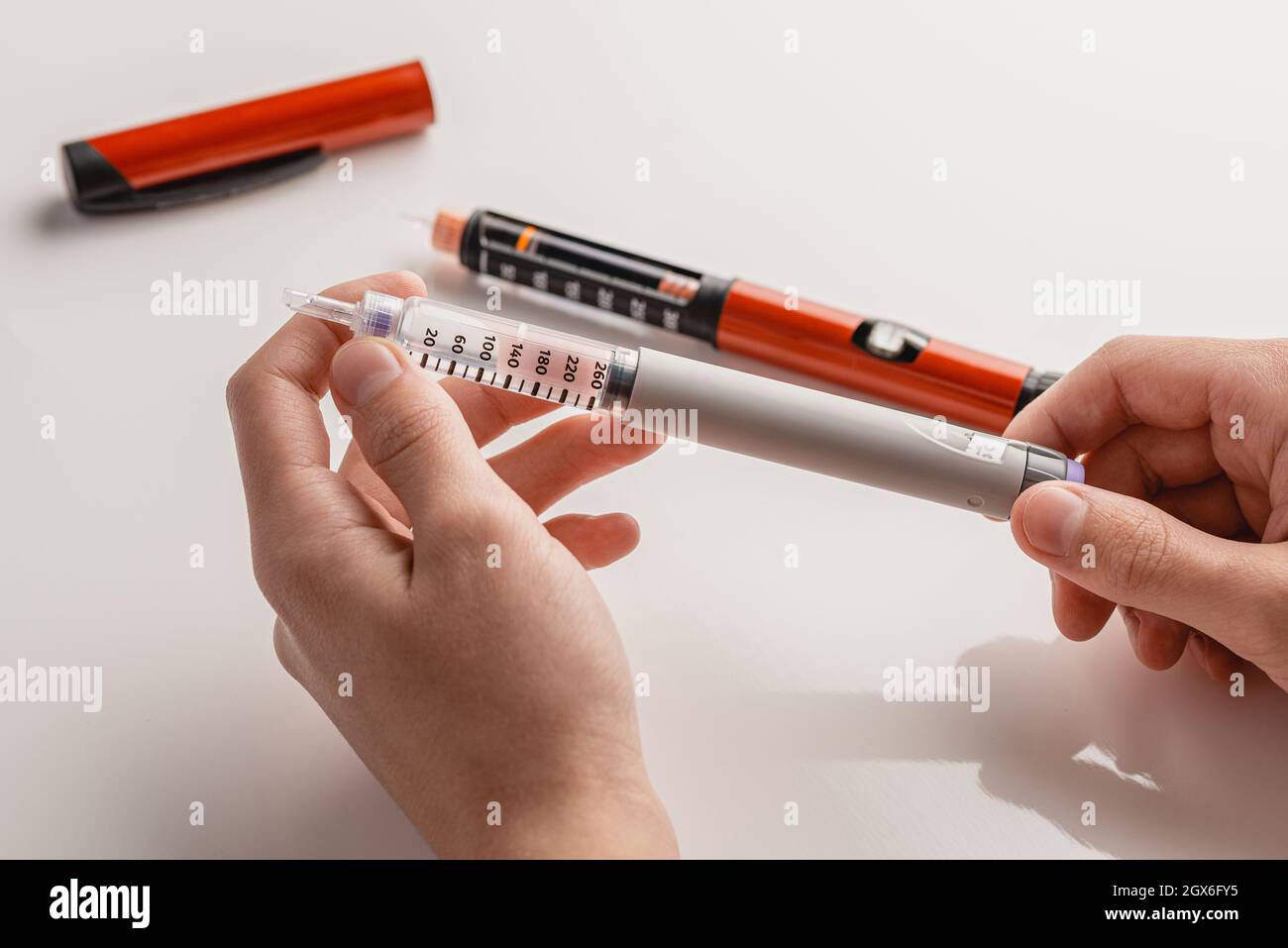 Medicine, diabetes, glycemia, healthcare and people concept - close-ups ...