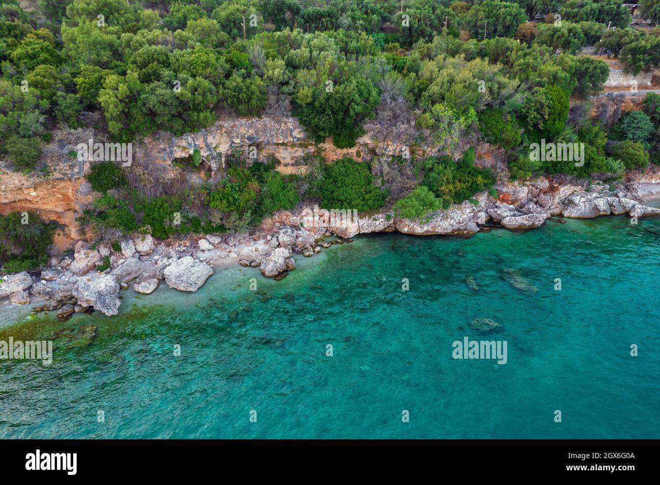 Drone above coast hi-res stock photography and images - Alamy
