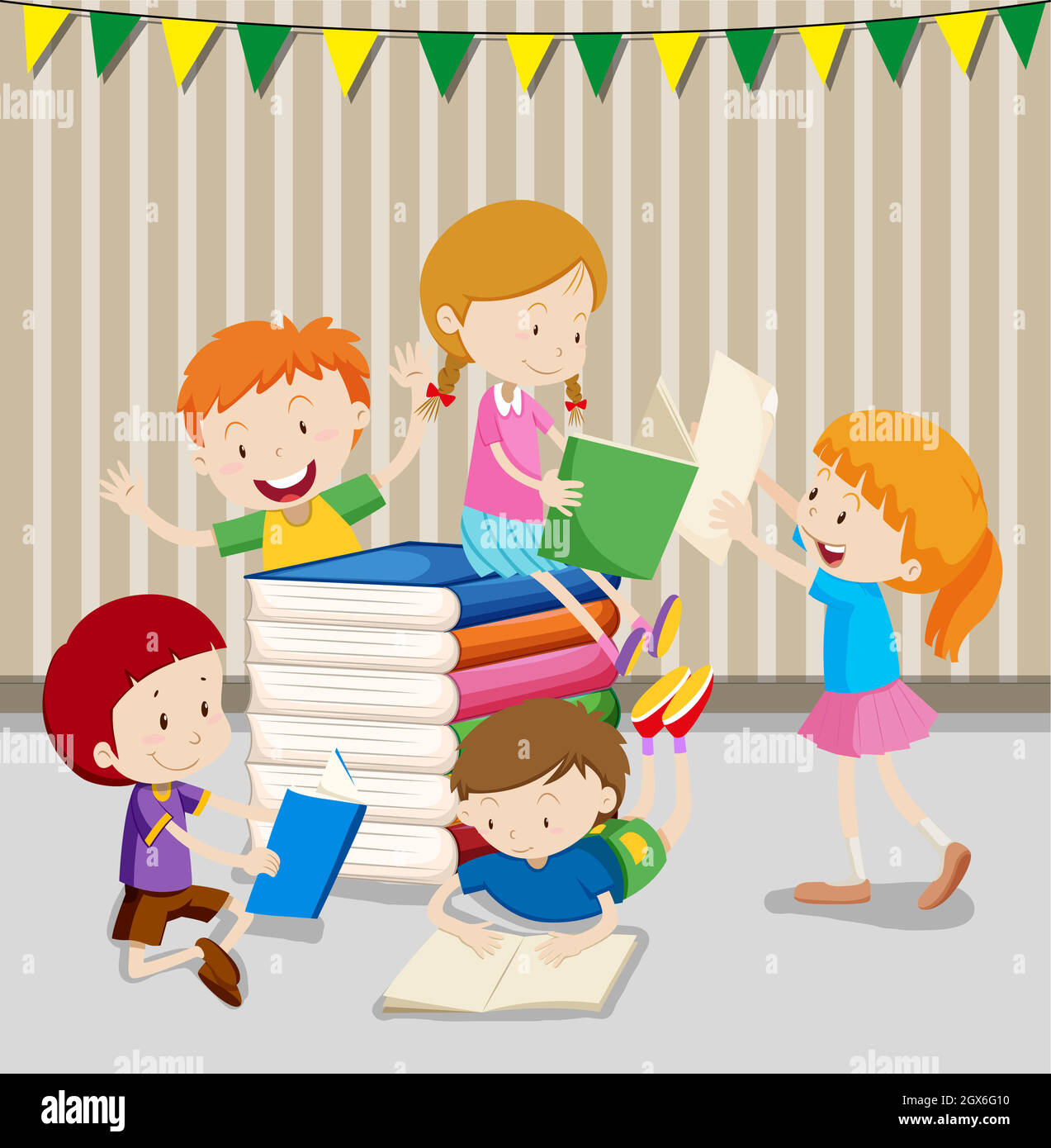 Classroom Library Clip Art