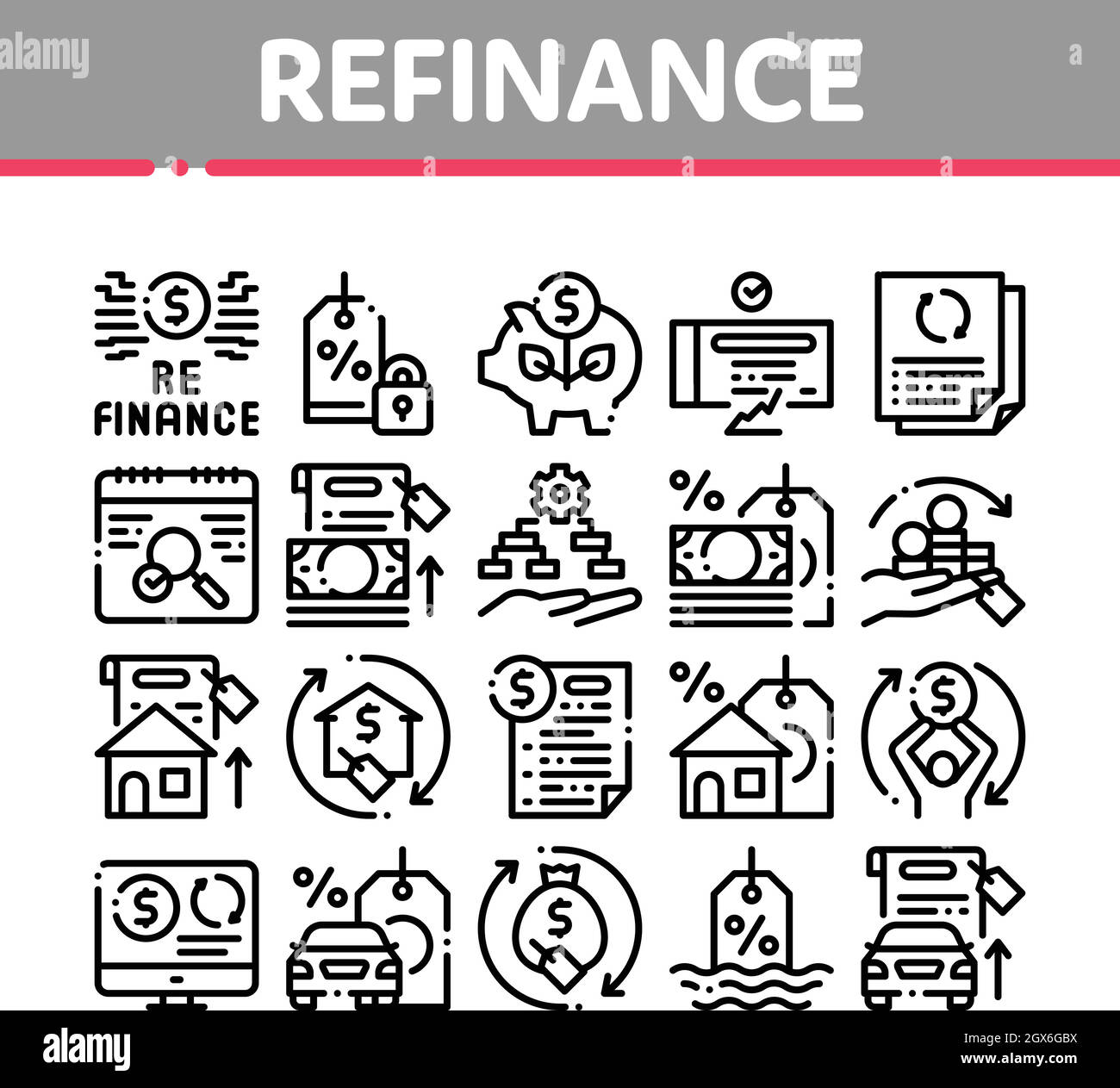 Debt collection Stock Vector Images - Alamy