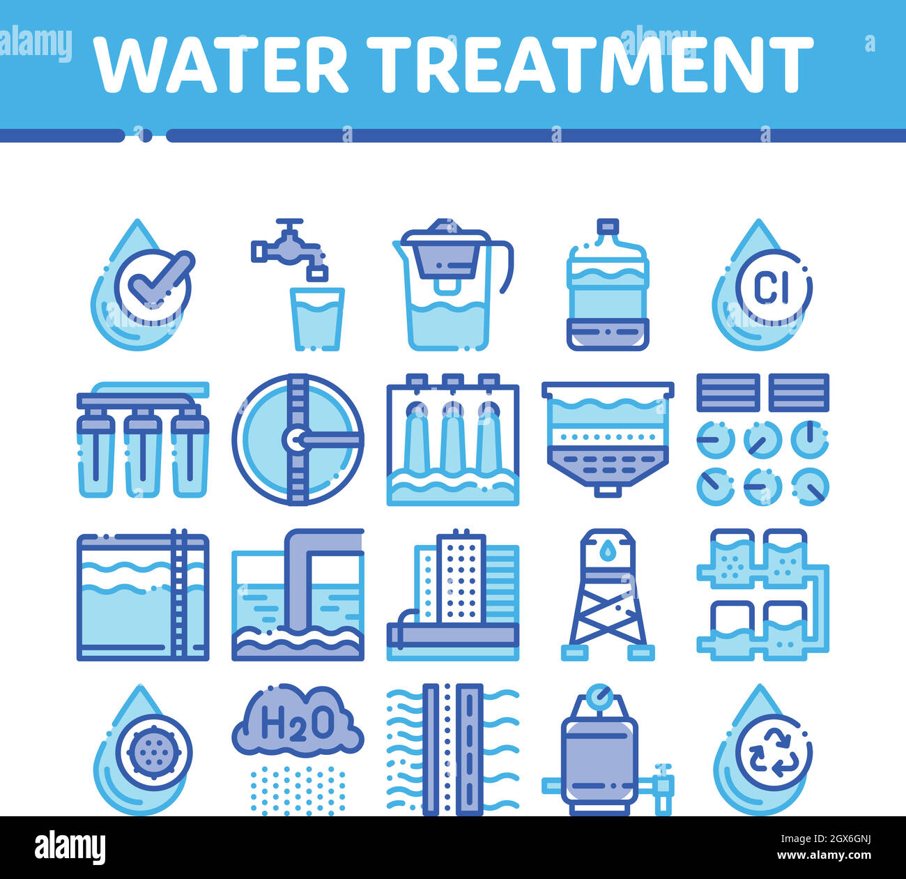Rain water collection system Stock Vector Images - Alamy