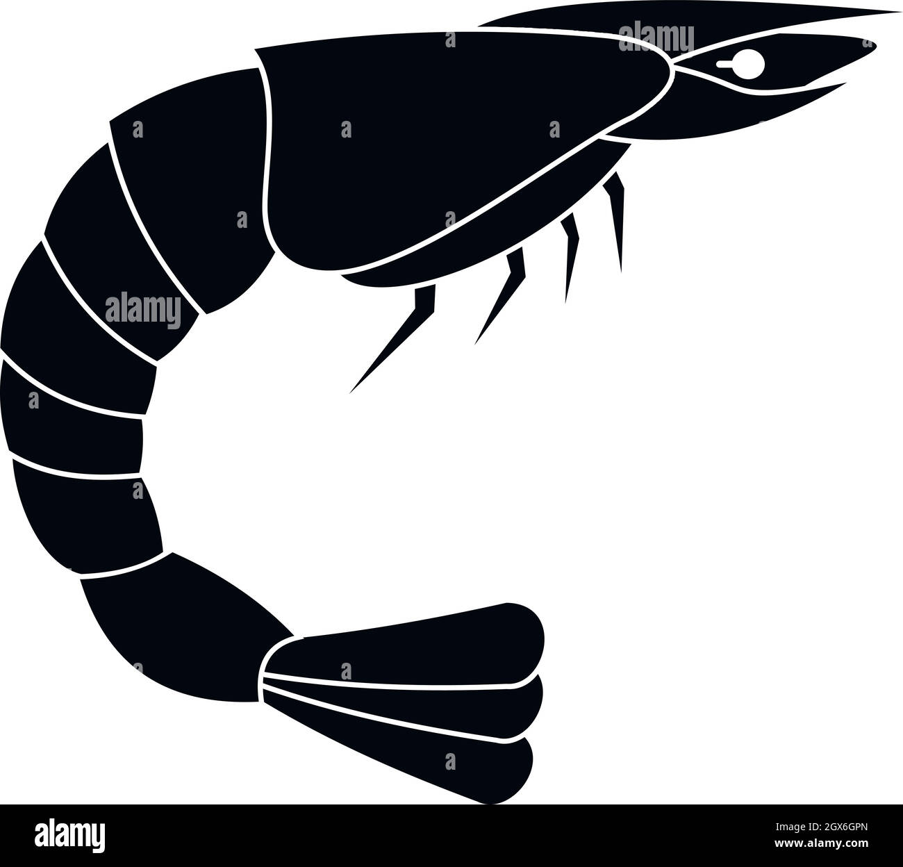 Fresh sea shrimp icon, simple style Stock Vector Image & Art - Alamy