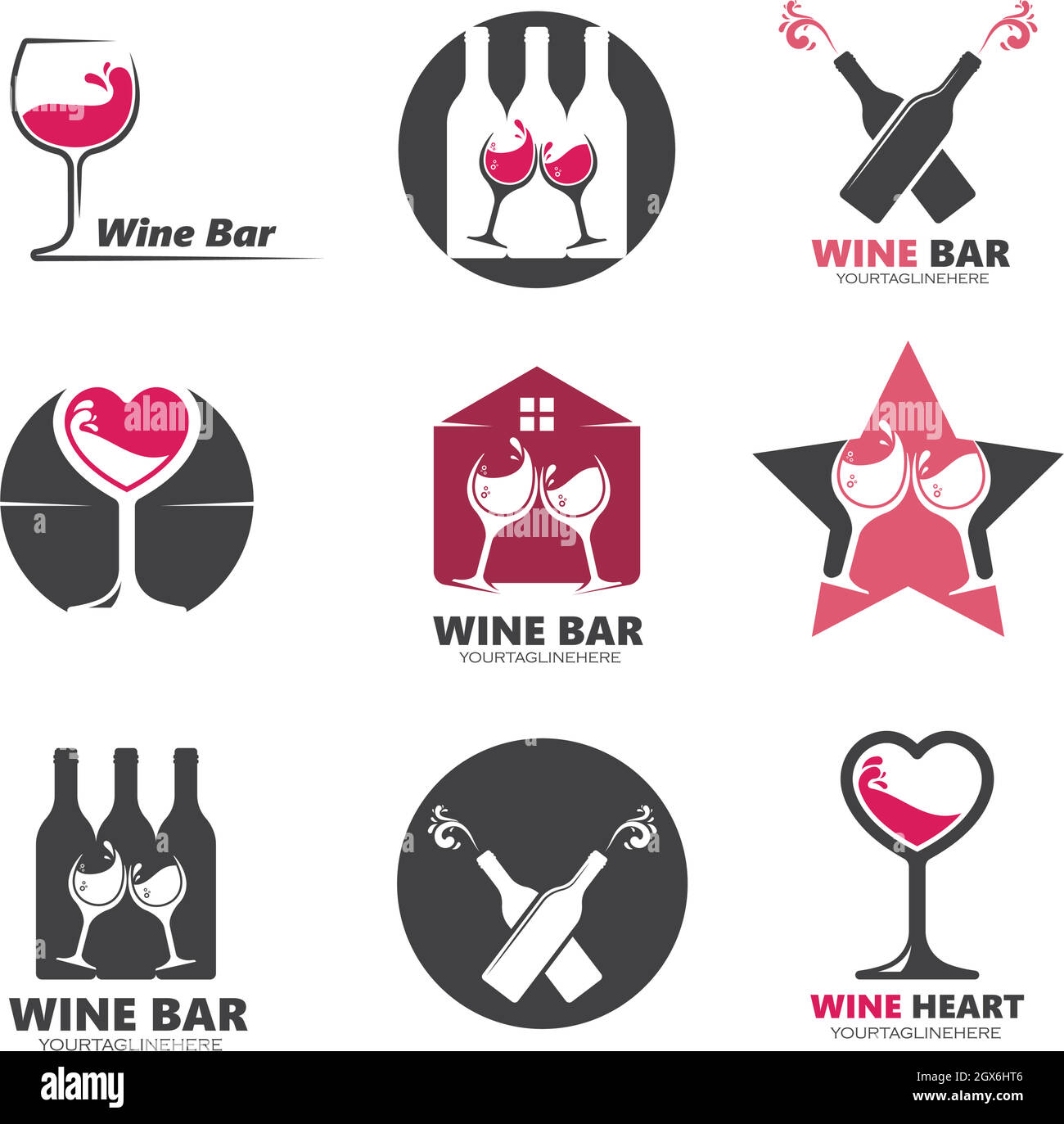 wine logo icon vector illustration design Stock Vector Image & Art - Alamy