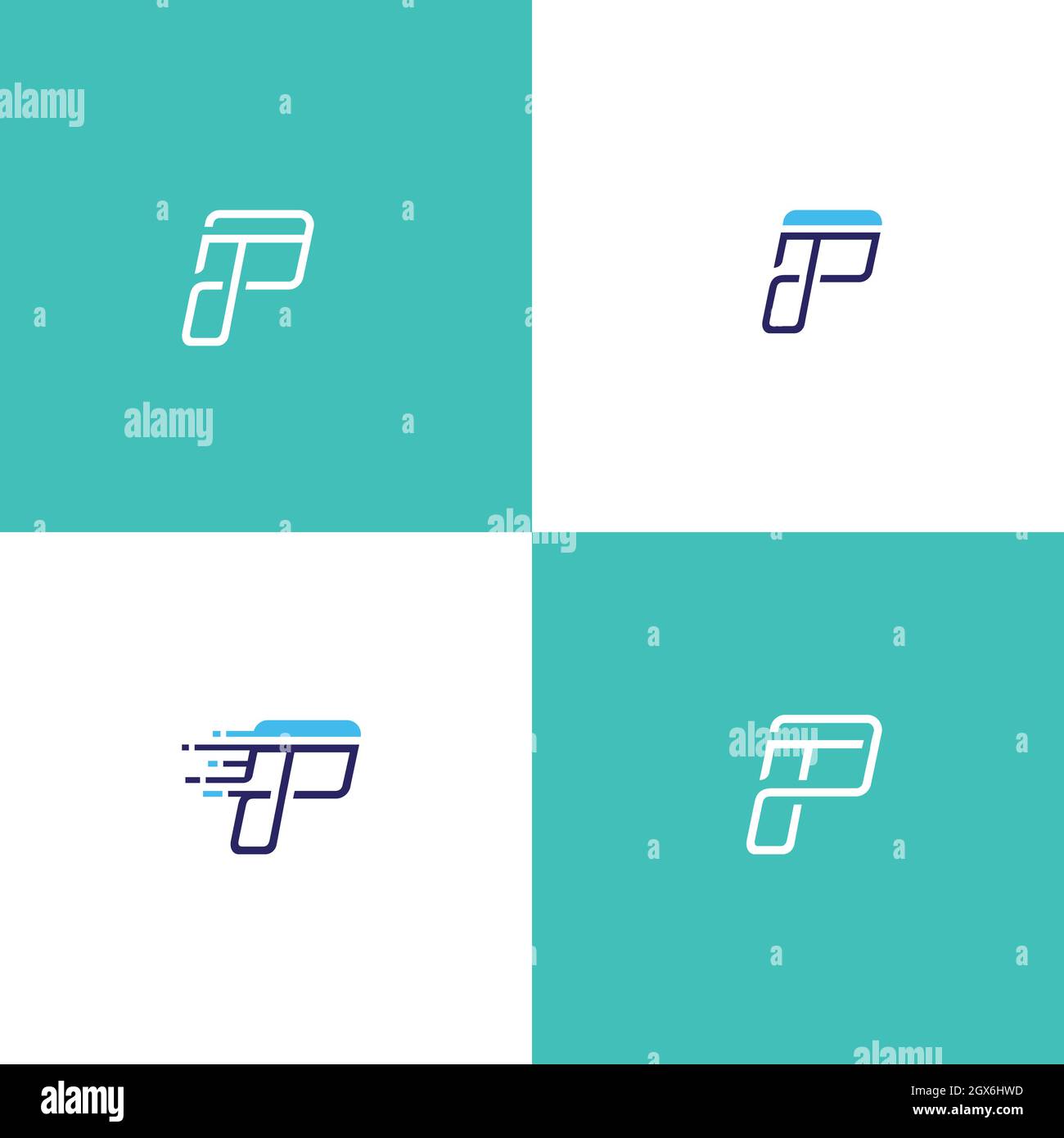 There are P, T and Pay book icons combined with the Team Pat logo Stock ...