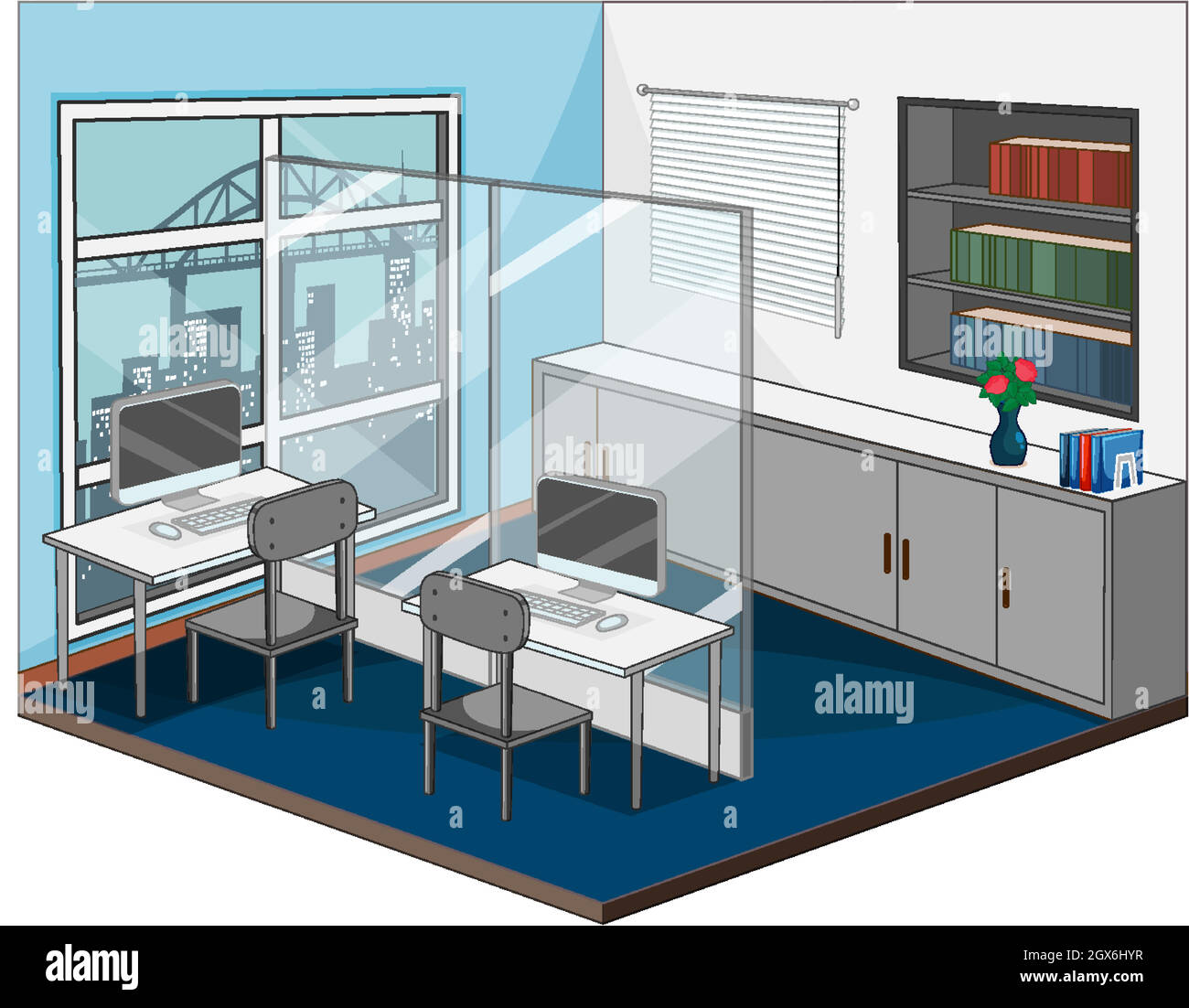Workplace amenities Stock Vector Images - Alamy