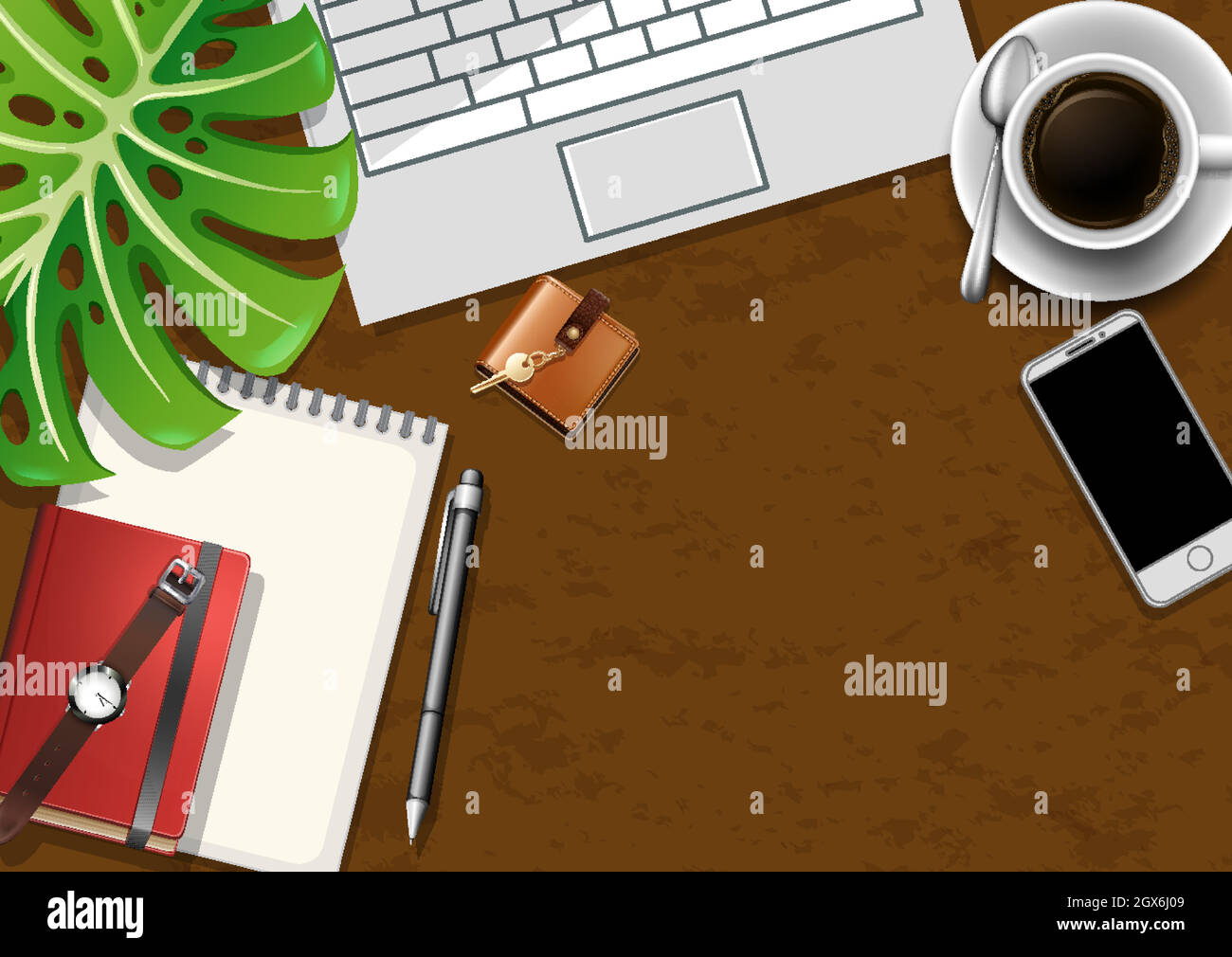 Glasses office table Stock Vector Images - Alamy