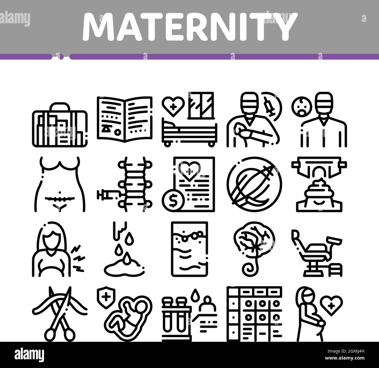 Newborn hospital concept Stock Vector Images - Alamy