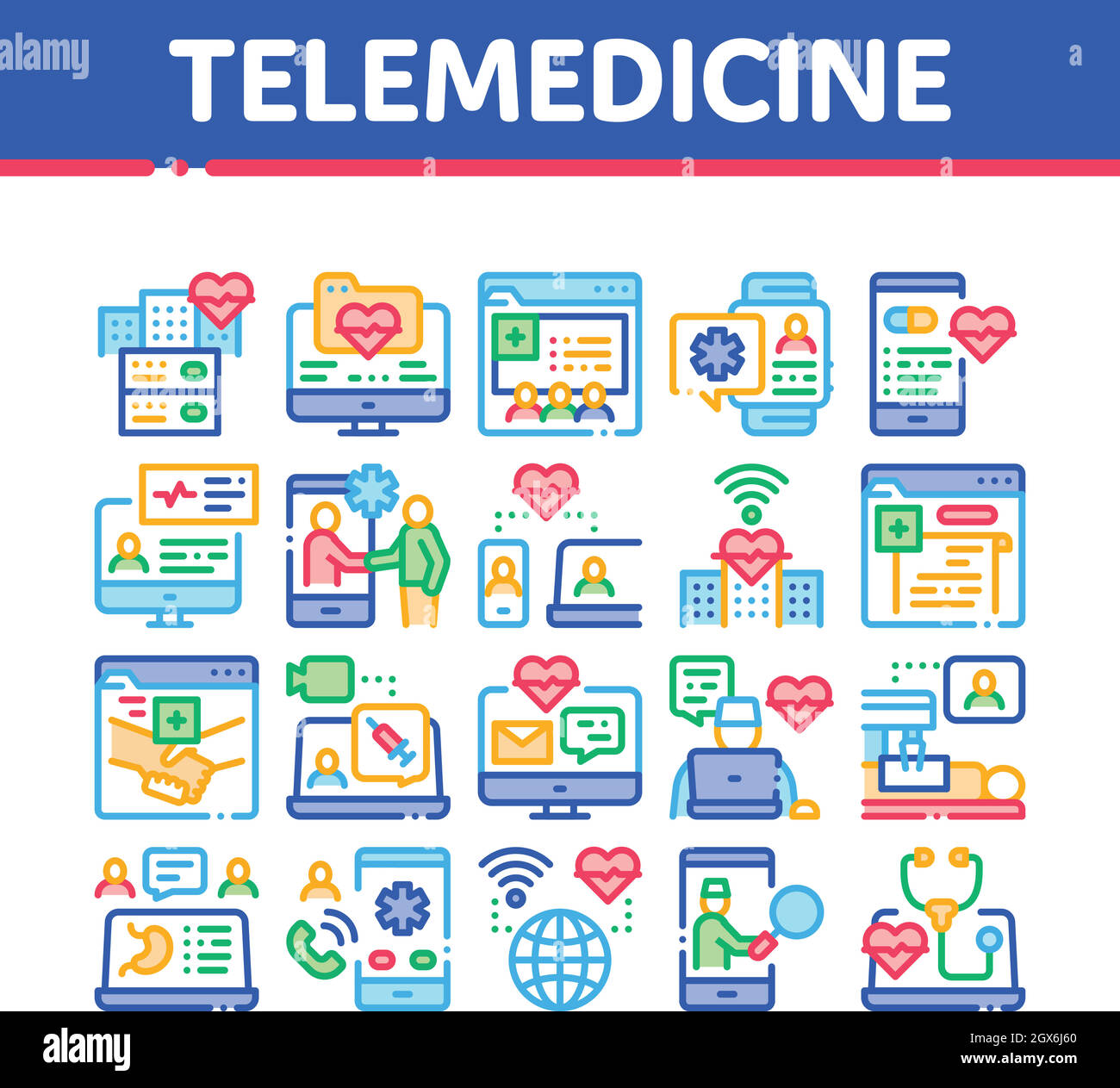 Telemedicine Stock Vector Images - Alamy