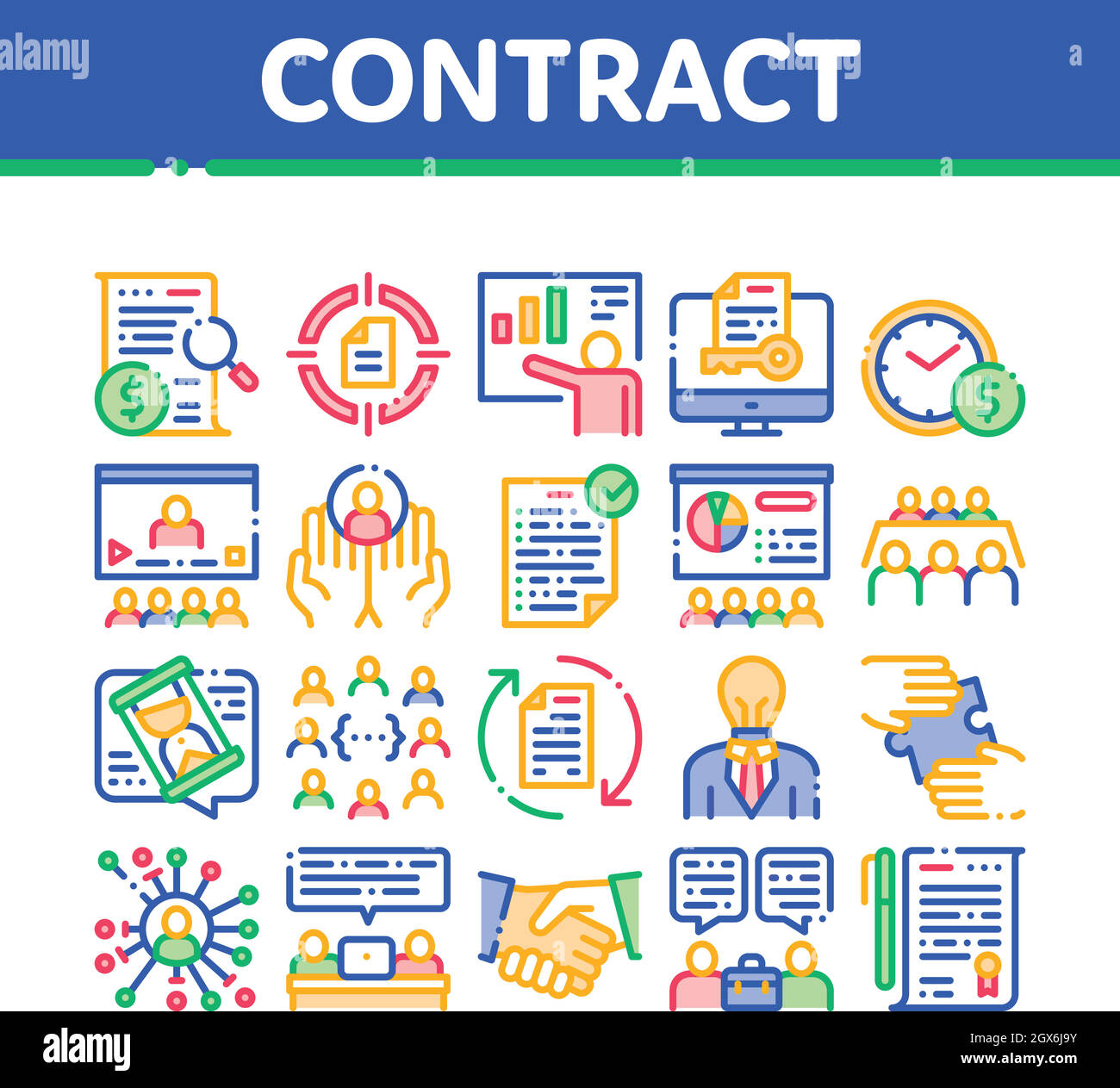 Contract set collection hi-res stock photography and images - Alamy