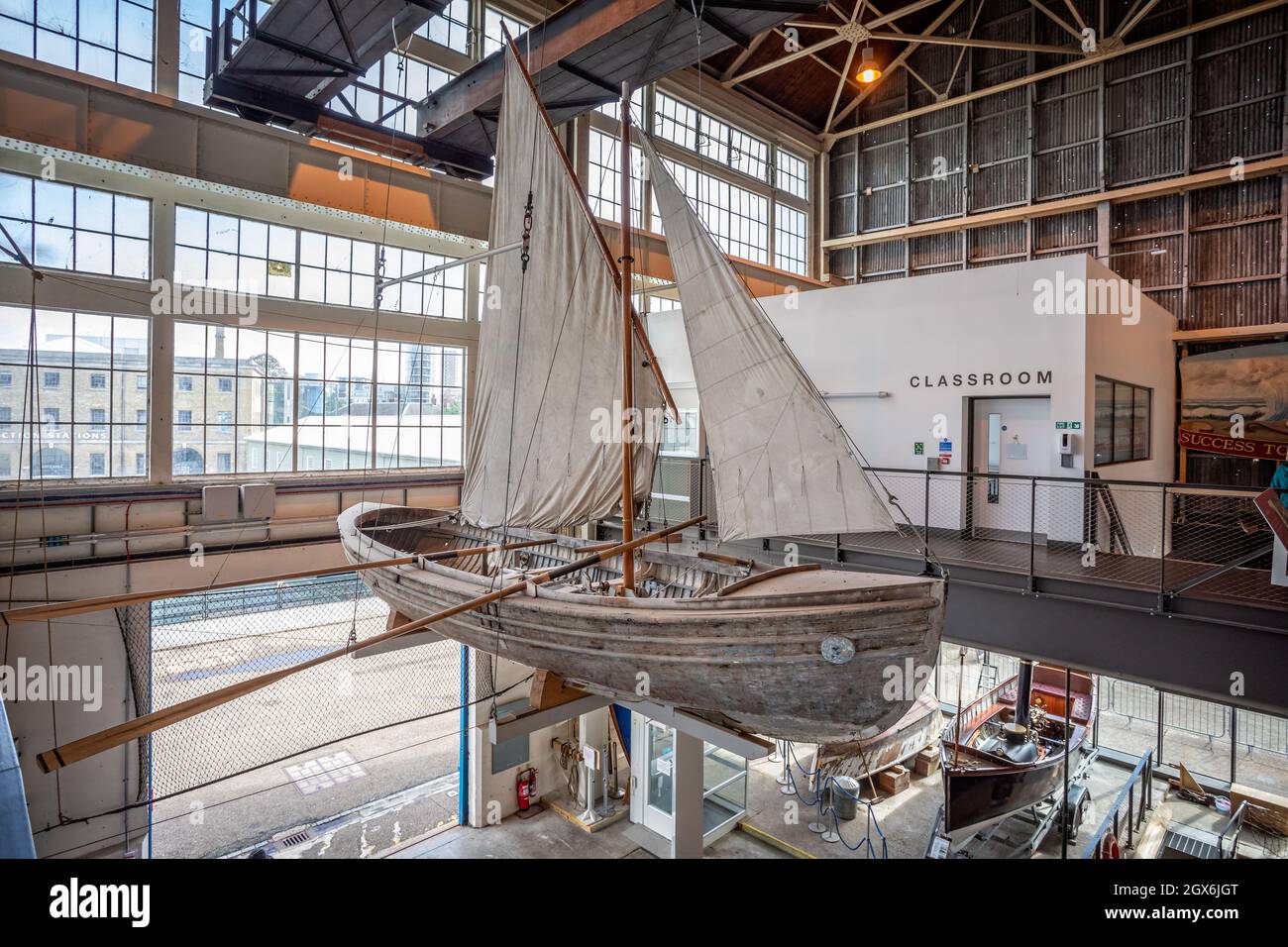 Whaler Astute - rare rowing boat on display at the Portsmouth Historic ...