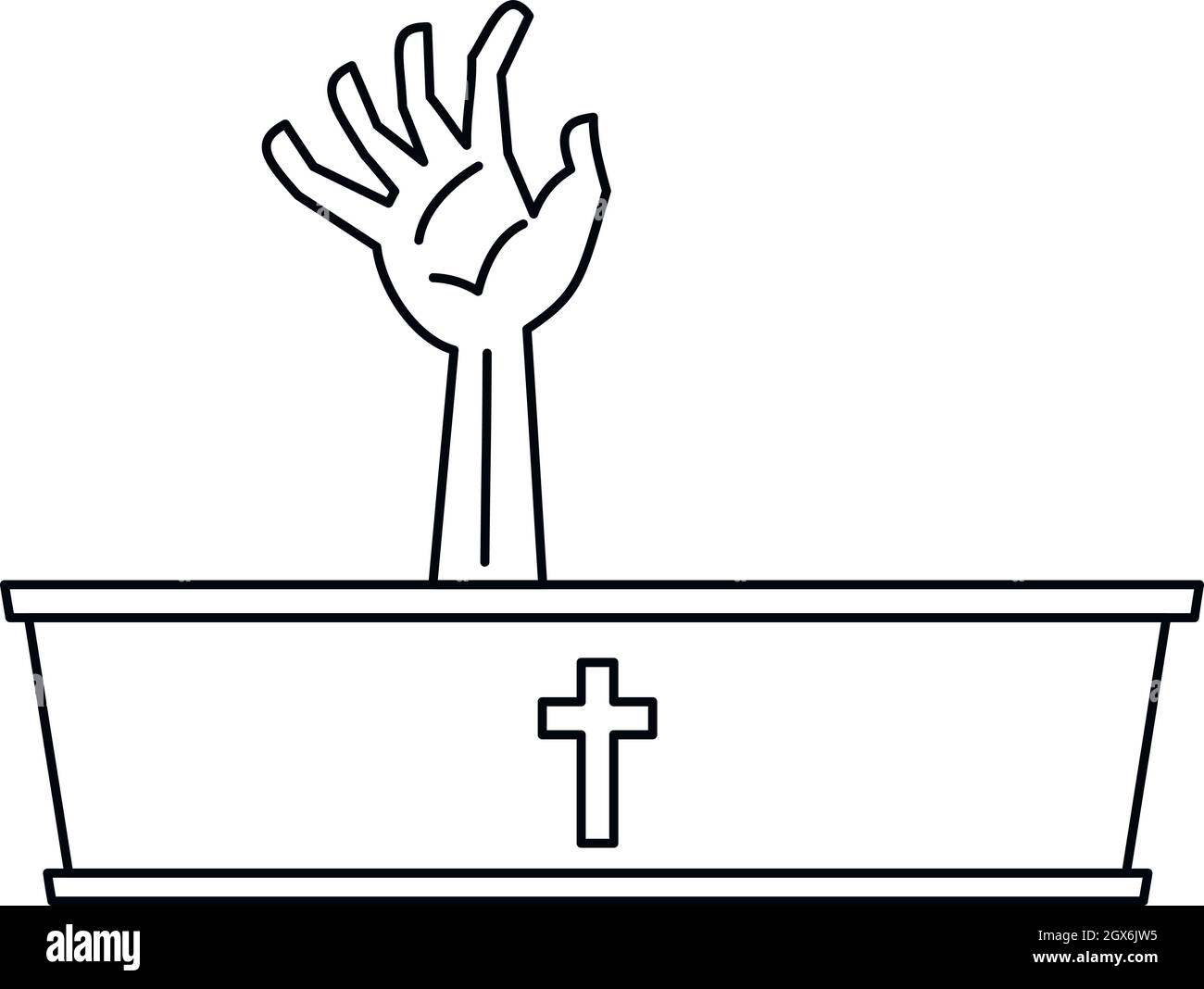 Dead man funeral blood Stock Vector Images - Alamy