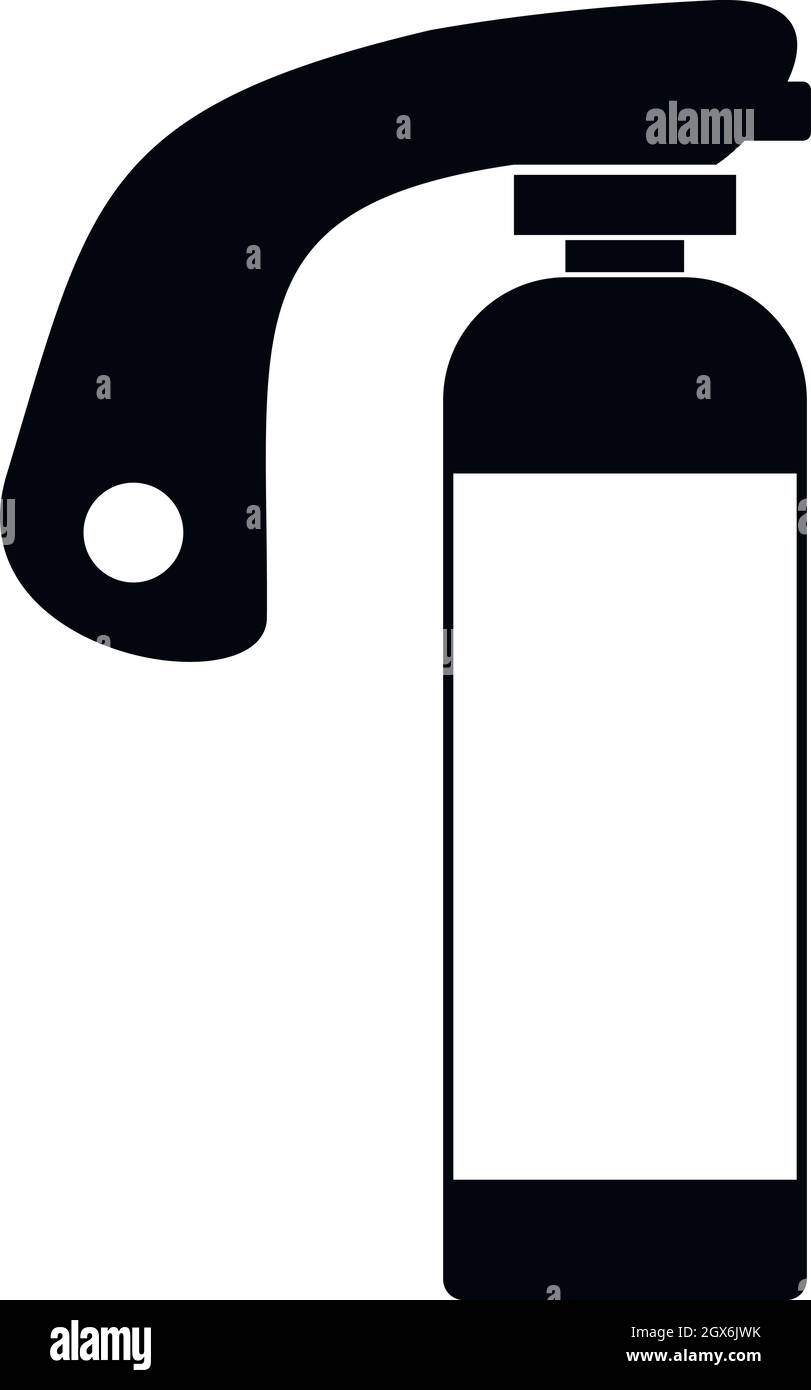 Firefighter simple vector icon Cut Out Stock Images & Pictures - Alamy