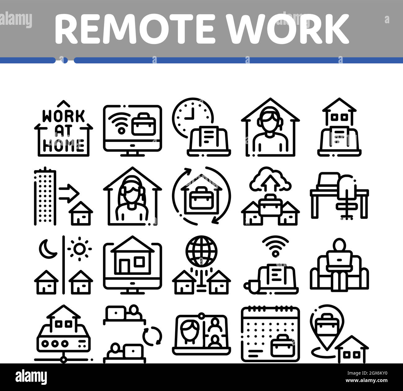 Remote team work Stock Vector Images - Alamy