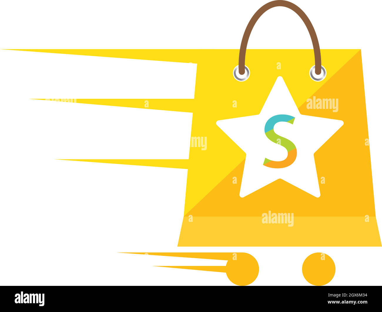 Shopping bag icon Stock Vector Images - Alamy