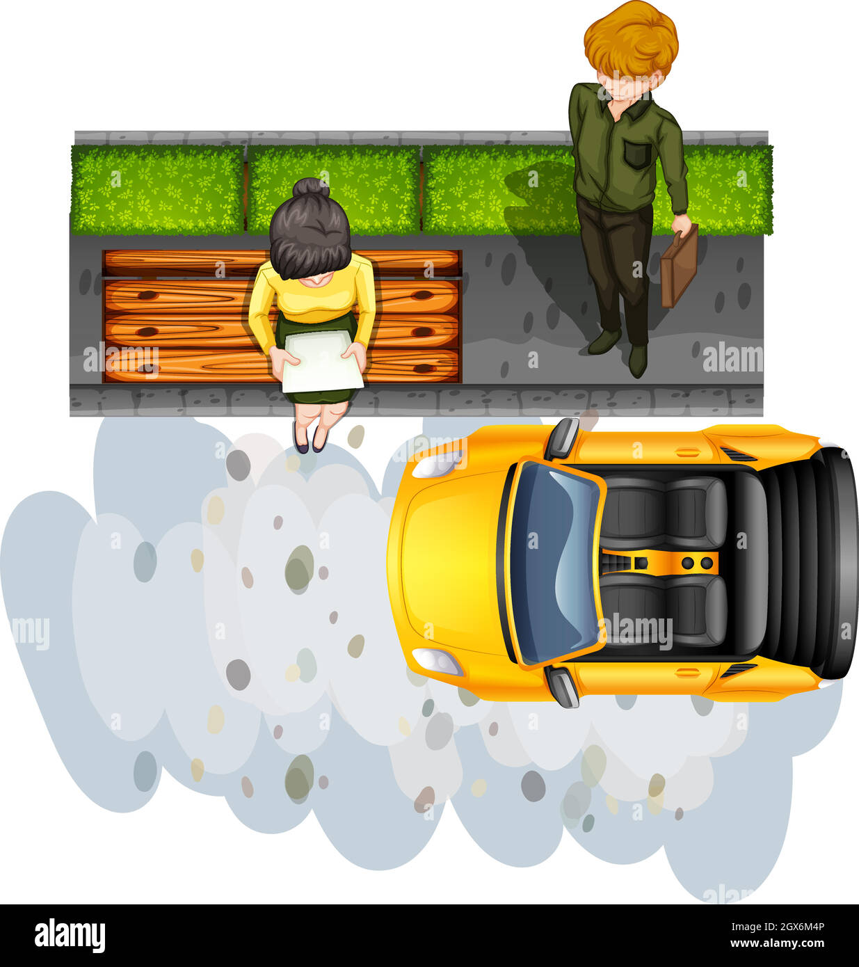 Top view sidewalk Stock Vector Image & Art - Alamy