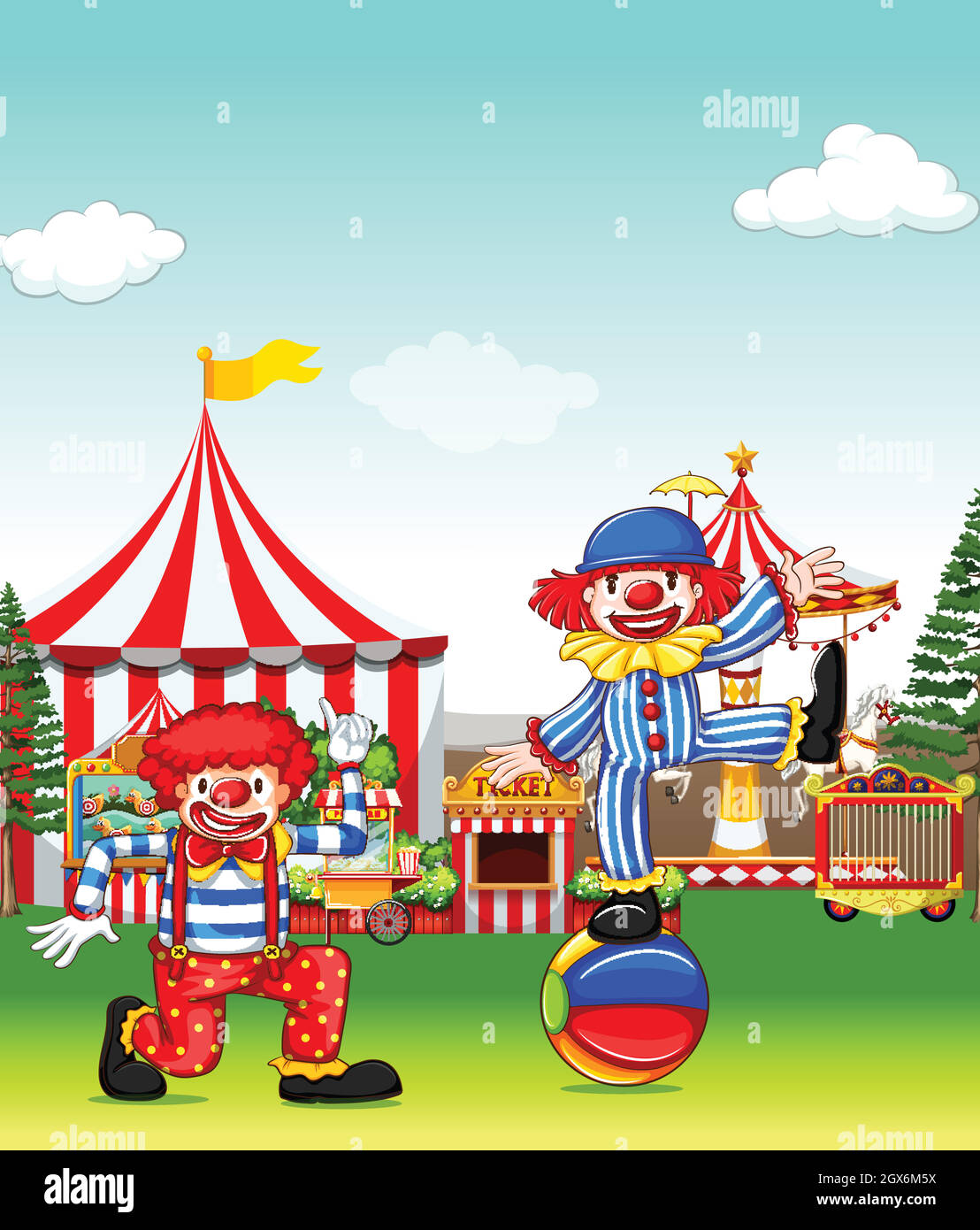 Two jesters Stock Vector Images - Alamy