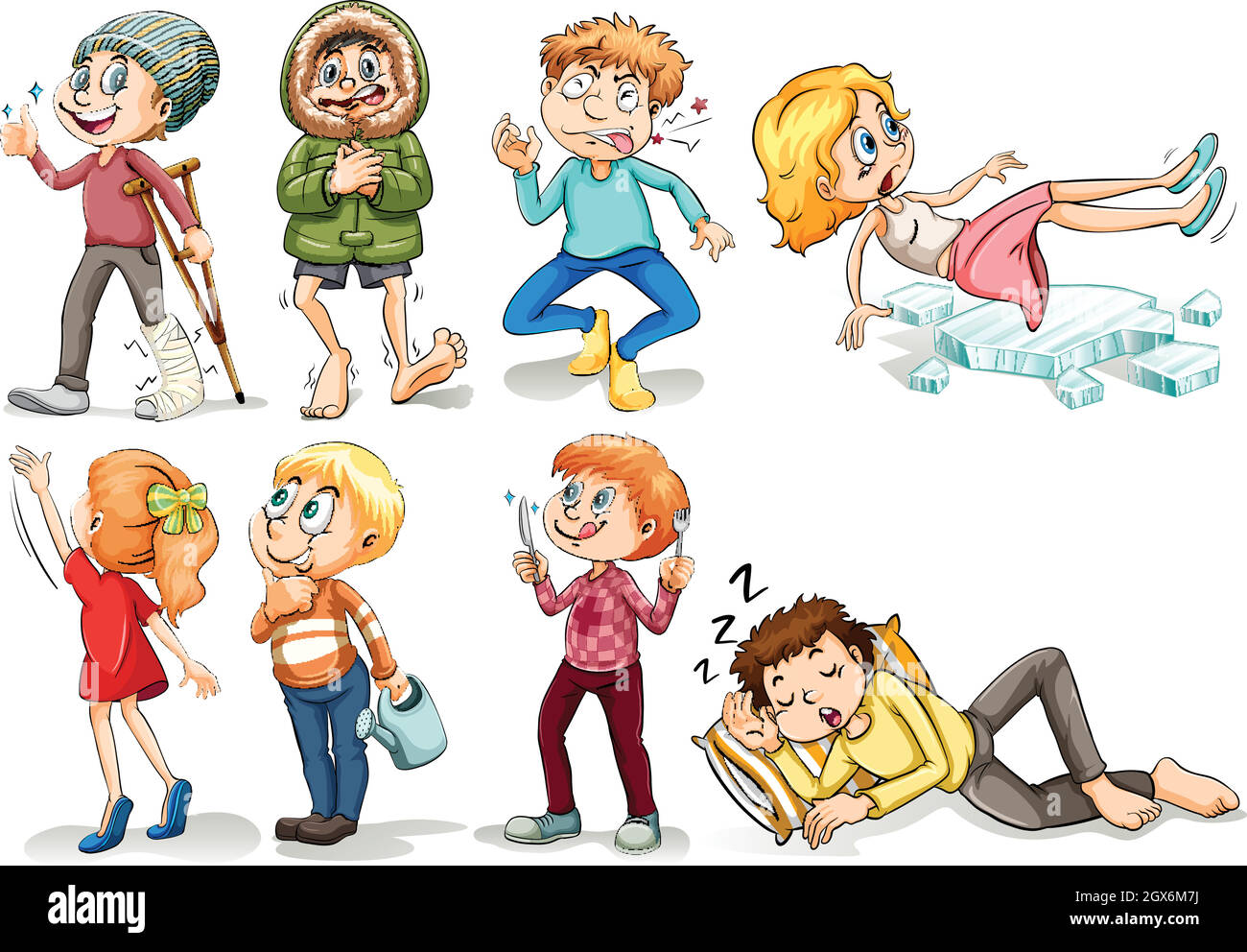 People doing different actions Stock Vector Image & Art - Alamy