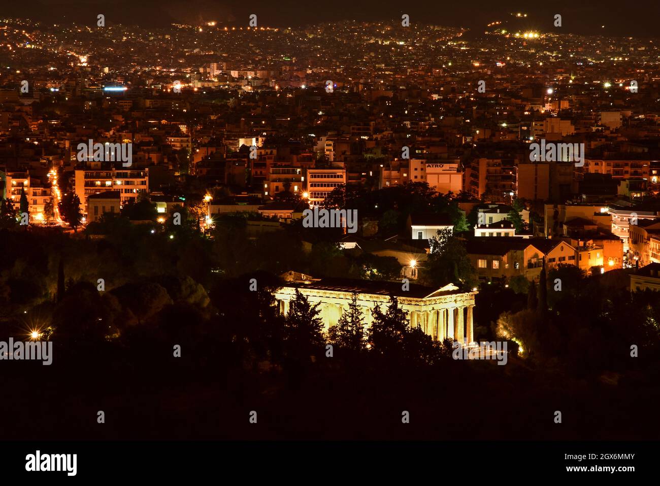 Night at acropolis hi-res stock photography and images - Alamy