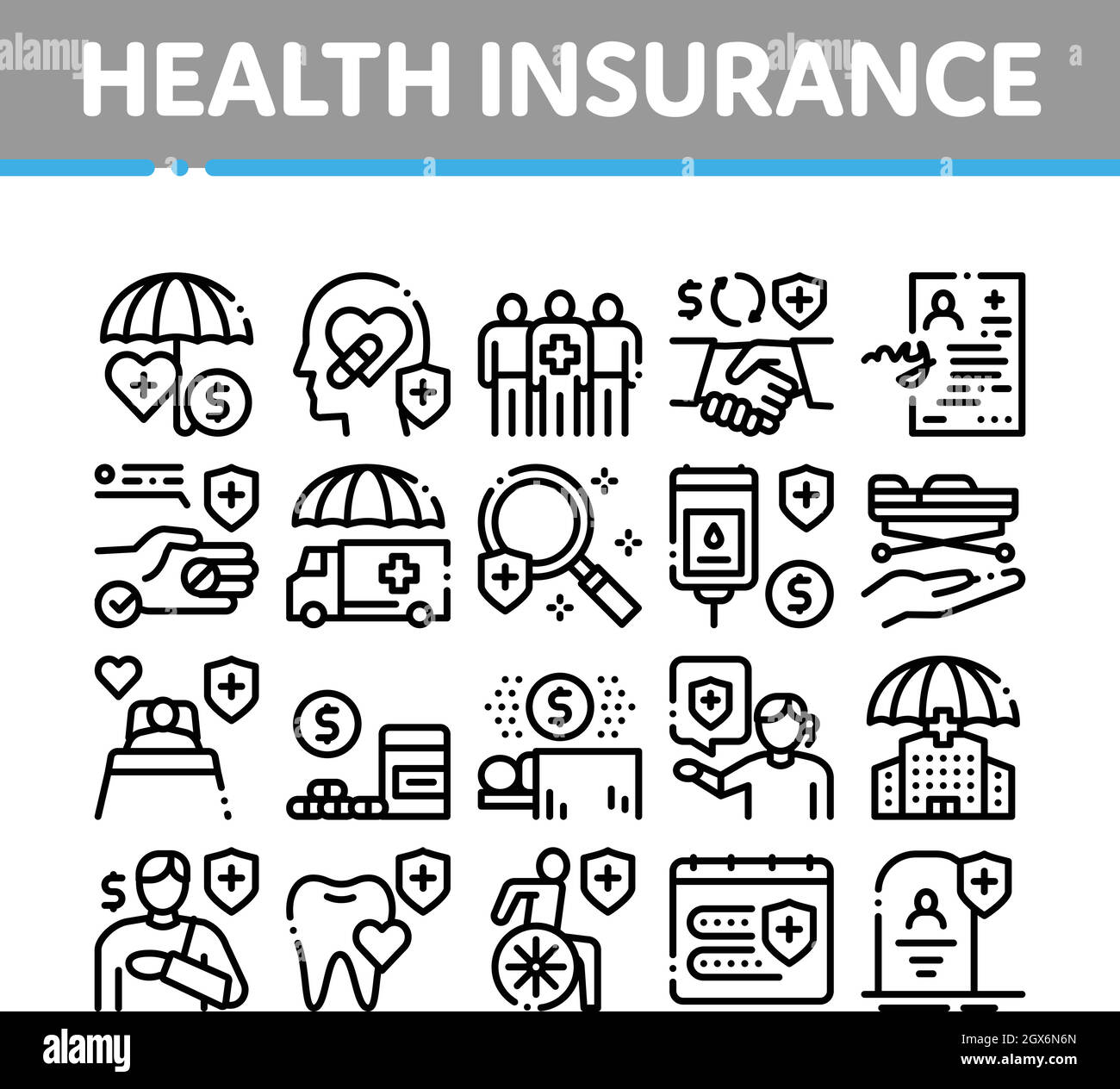 Medicine health care icons hi-res stock photography and images - Alamy