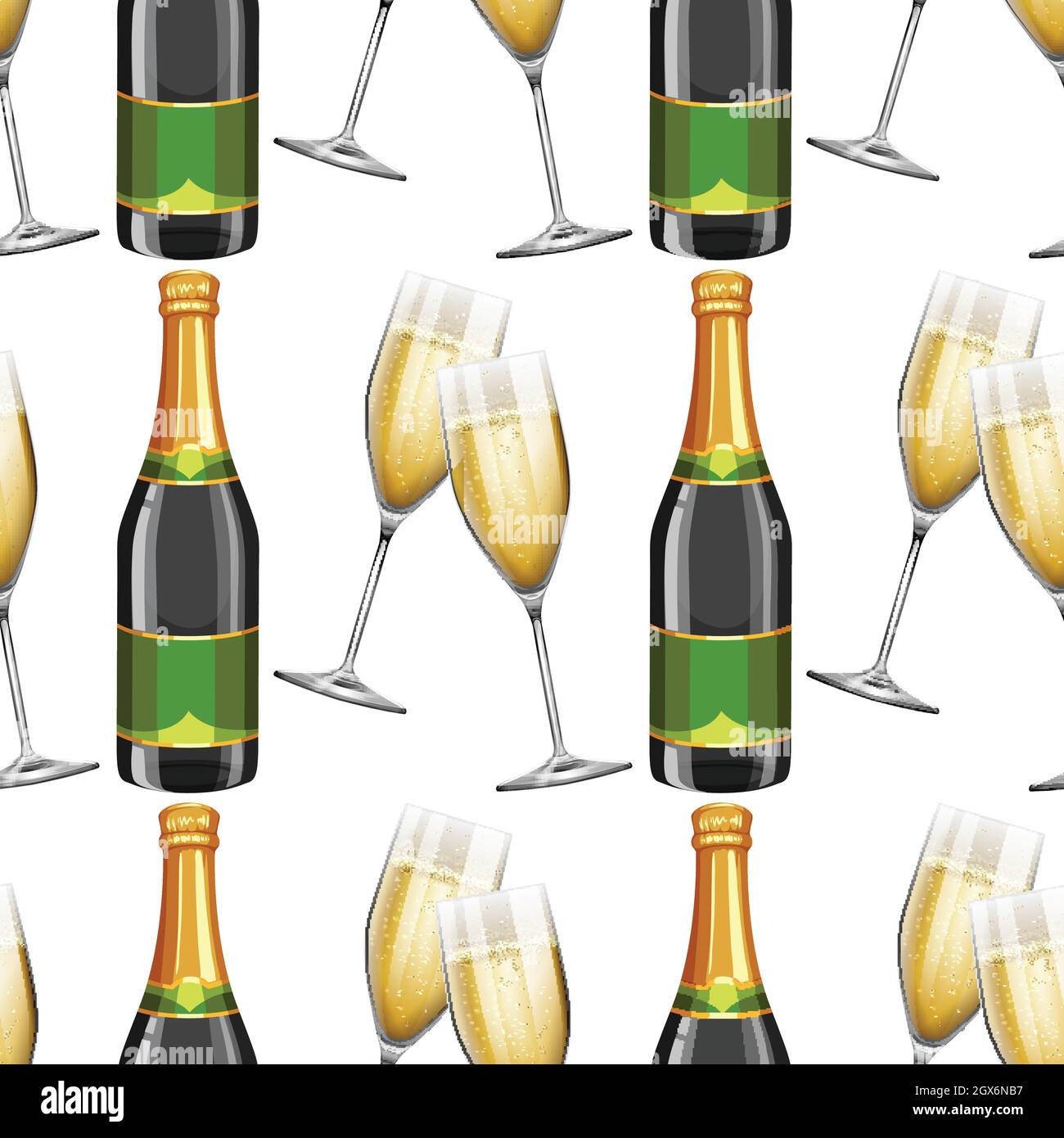 Seamless background with champagne Stock Vector Image & Art - Alamy