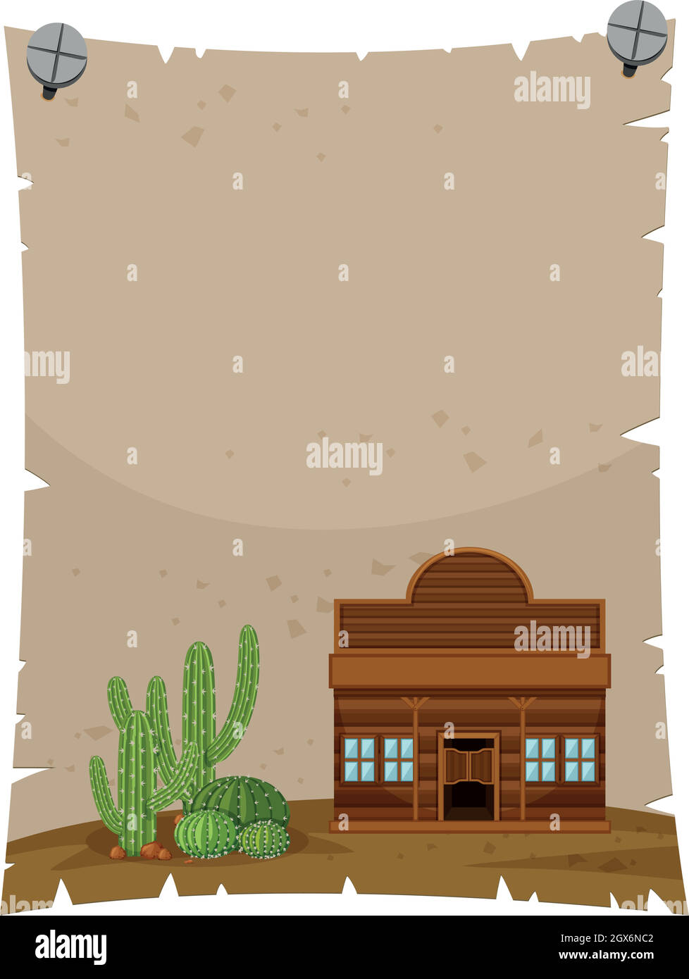 Paper template with wooden shop Stock Vector Image & Art - Alamy