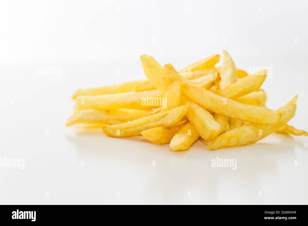 french fries on white background Stock Photo - Alamy