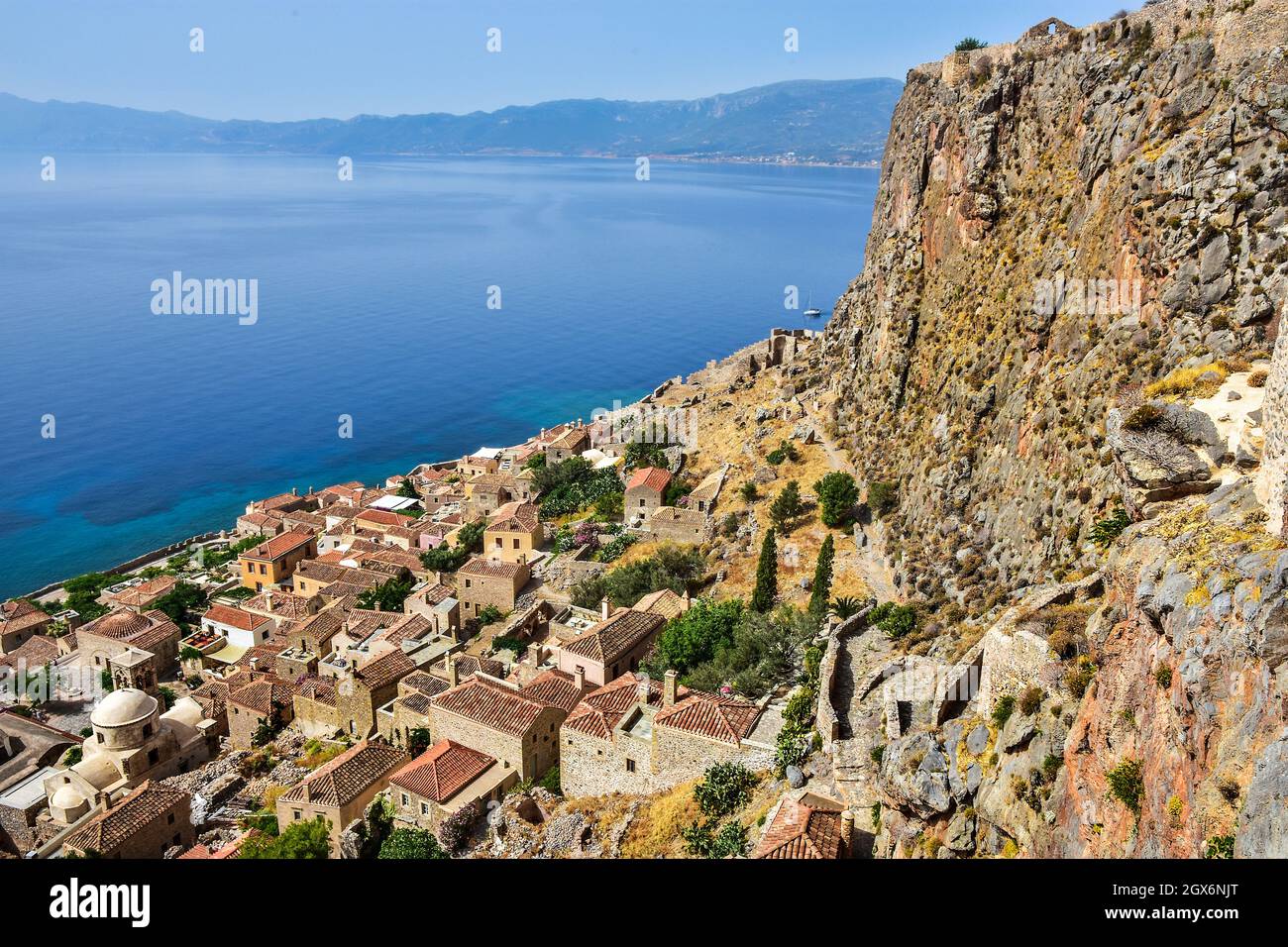 Monemvasia rock hi-res stock photography and images - Alamy